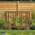 Handmadetneonsign Rustic Bamboo Forest Metal Garden Panel, Outdoor ...