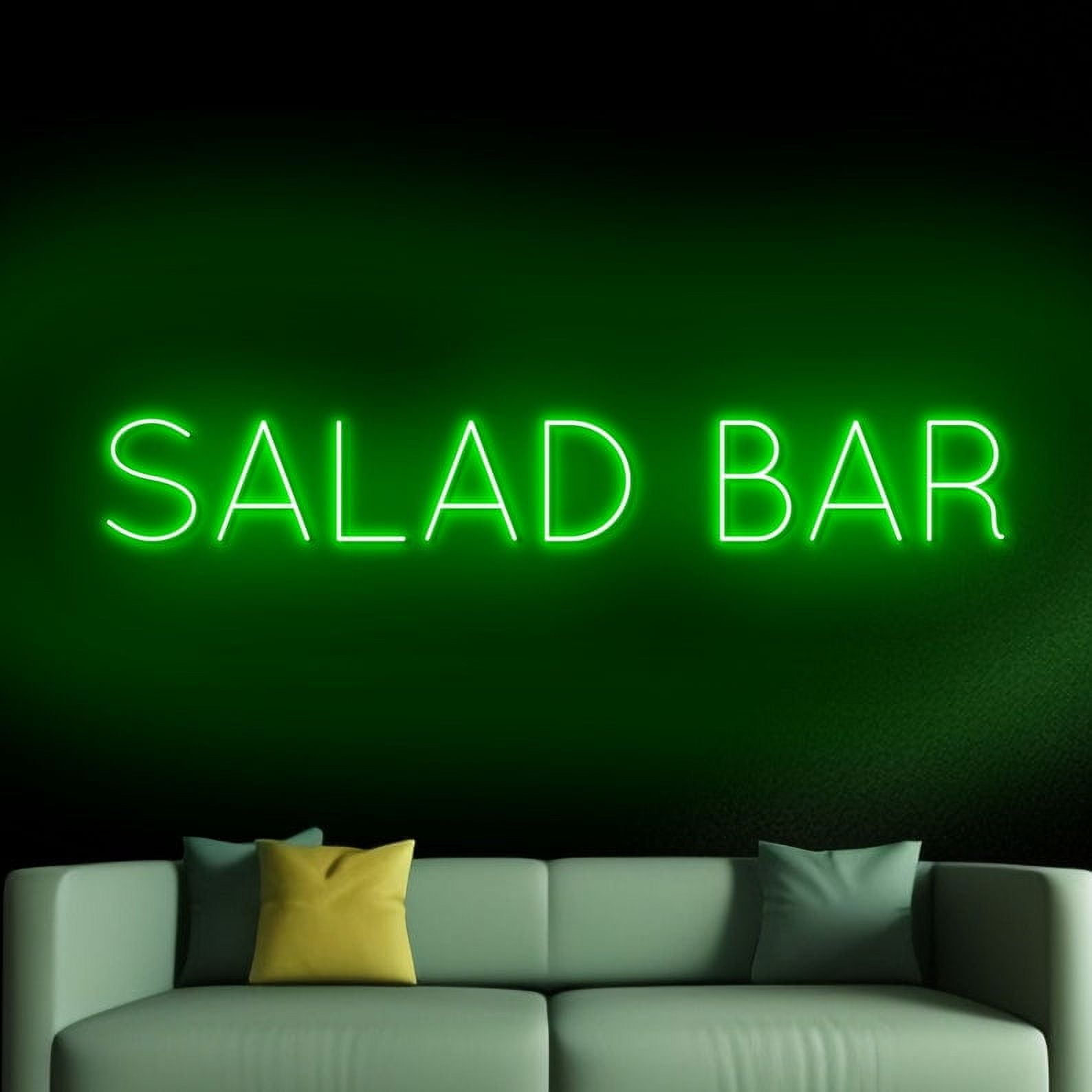 Handmadetneonsign Salad Bar Neon Sign, Bar Wall Art Decor, Beer Led ...