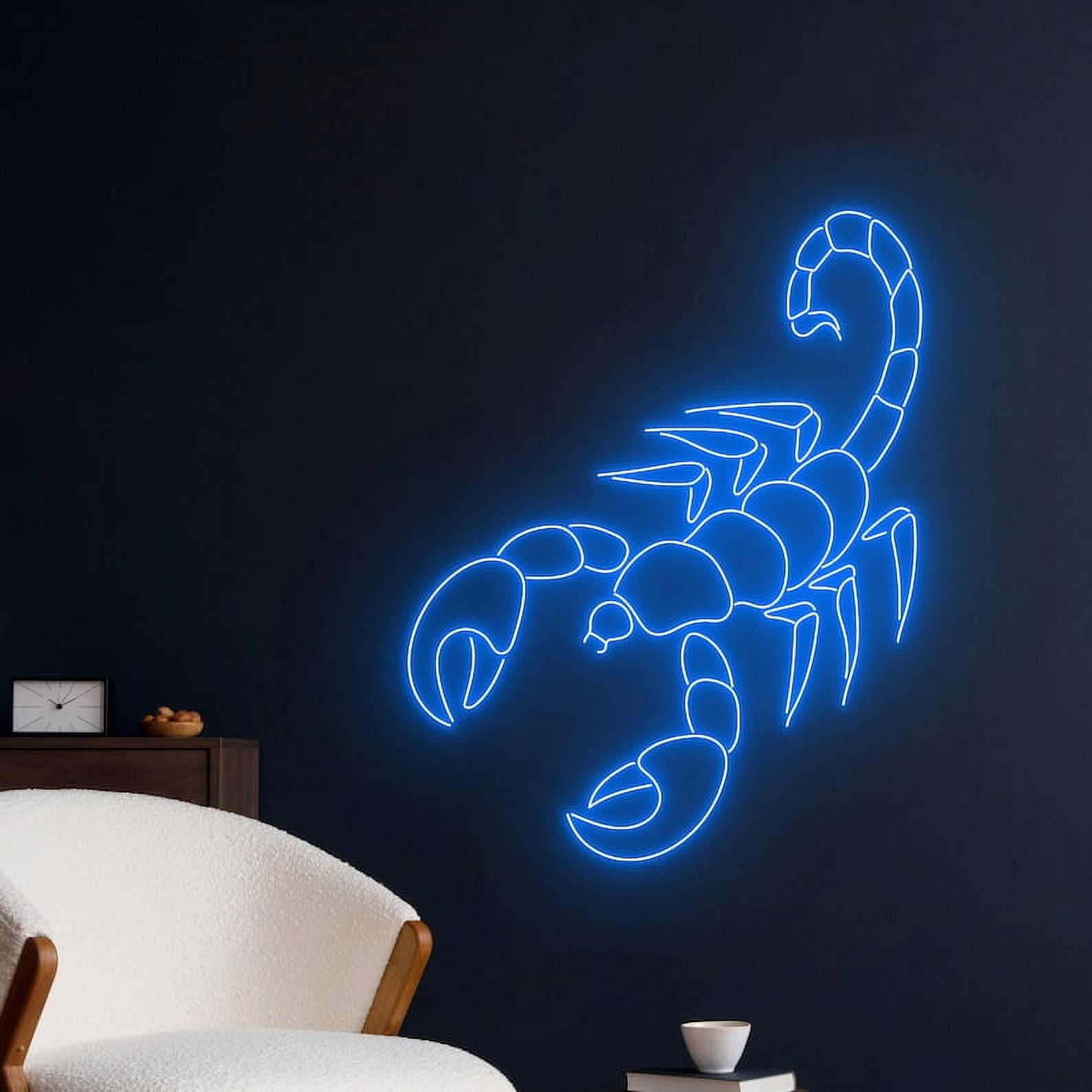 Handmadetneonsign Scorpion Neon Sign, Scorpion Neon Wall Art Decor ...