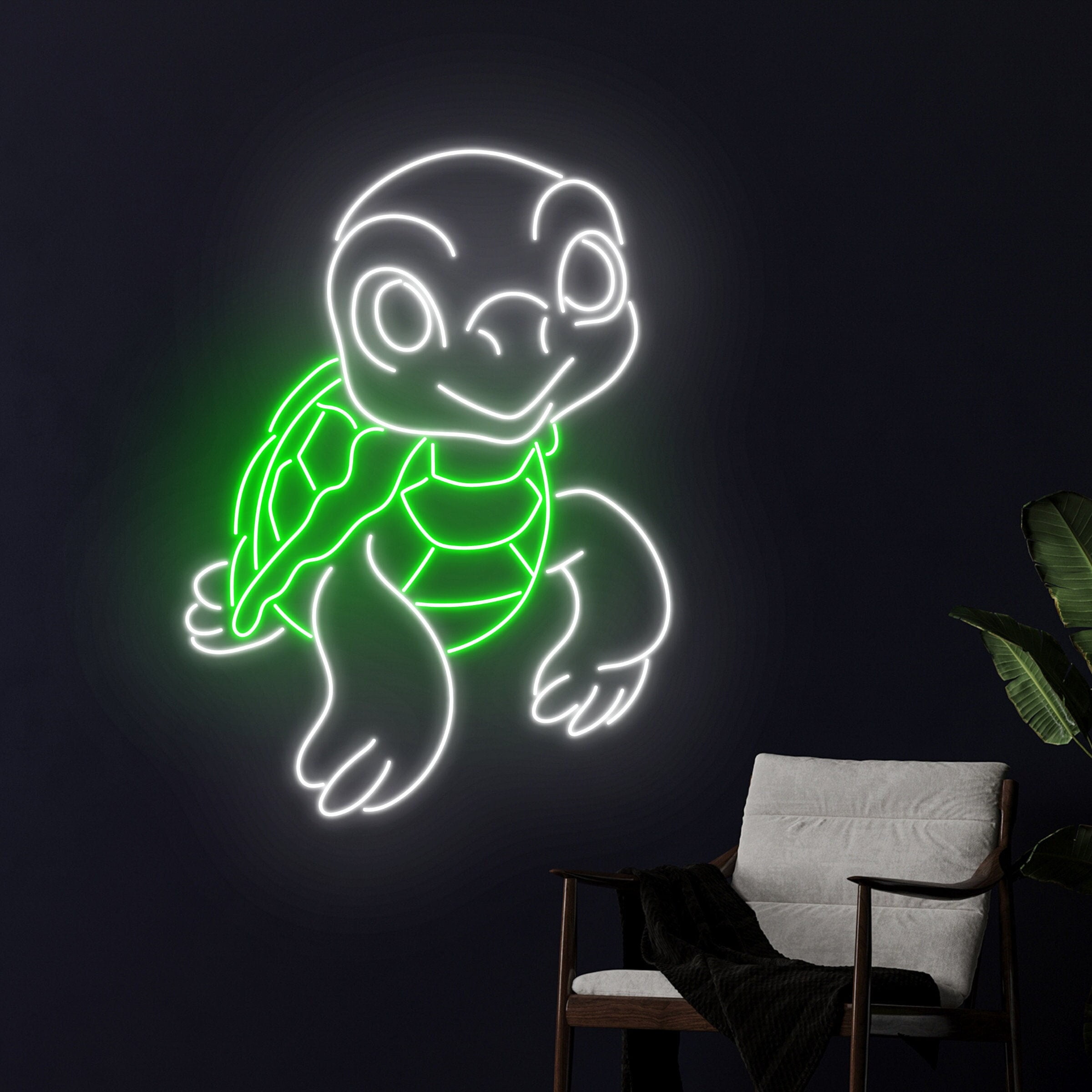 Handmadetneonsign Sea Turtle Neon Sign, Marine Turtle Led Sign, Ocean ...