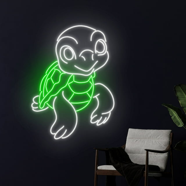 Handmadetneonsign Sea Turtle Neon Sign, Marine Turtle Led Sign, Ocean ...