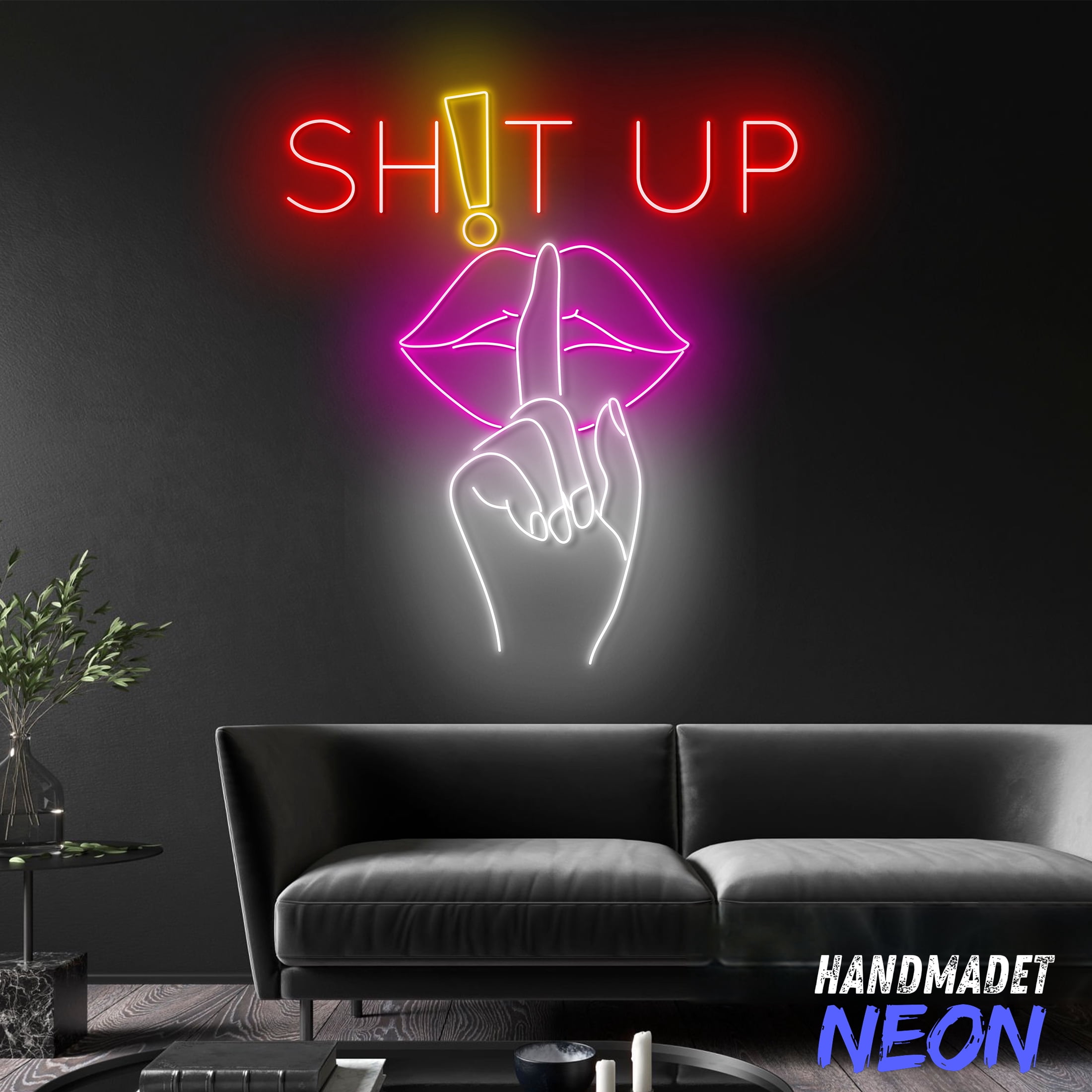 Handmadetneonsign Sexy Quote Lip Neon Sign Aesthetic Led Wall Light 5848
