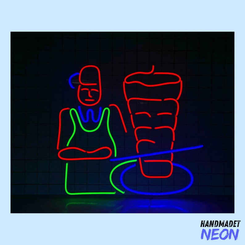 Handmadetneonsign Shawarma Neon Sign, Shawarma Wall Art Light, Food ...