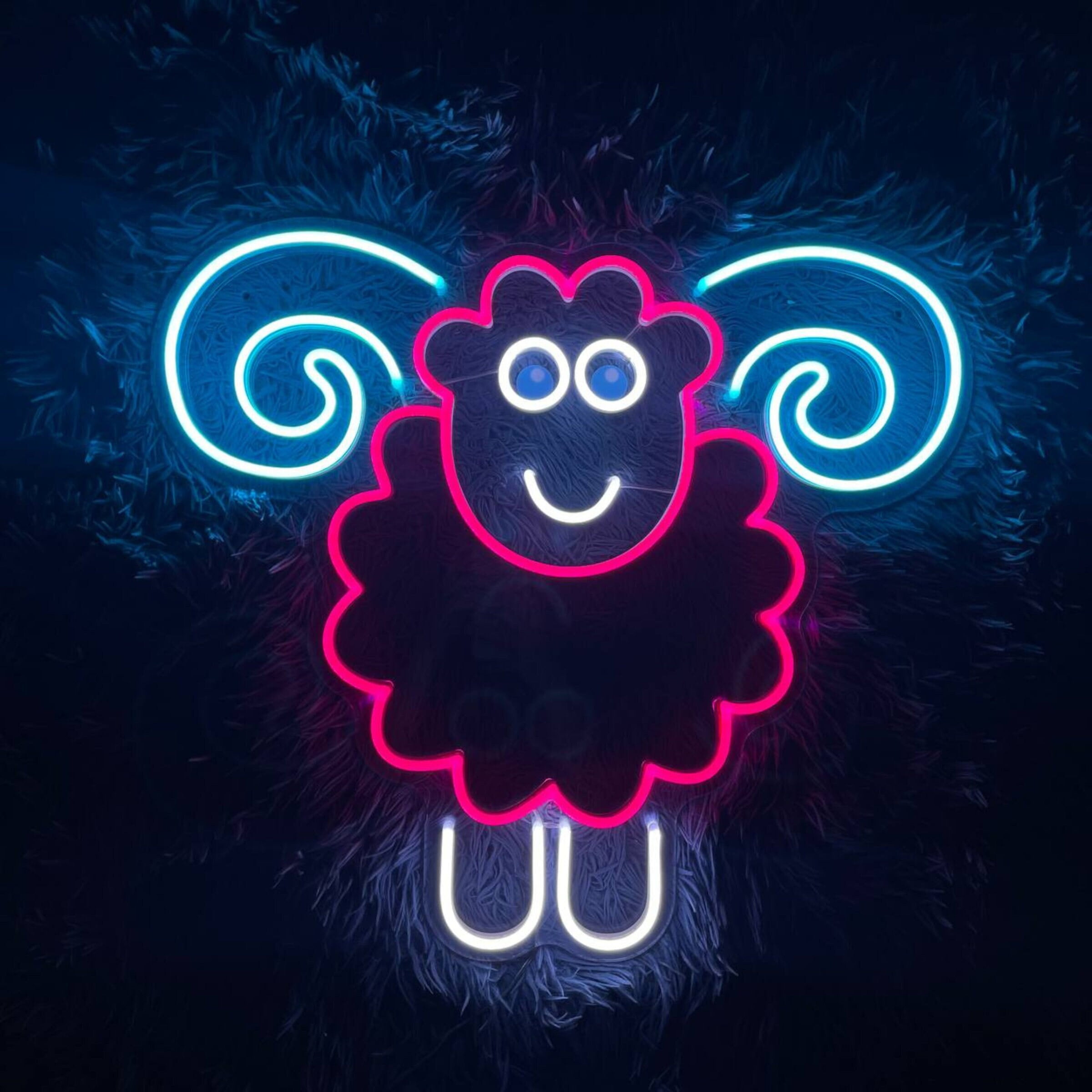 Handmadetneonsign Sheep Neon Sign, Lamb Neon Light, Sheep Led Sign, Pet ...