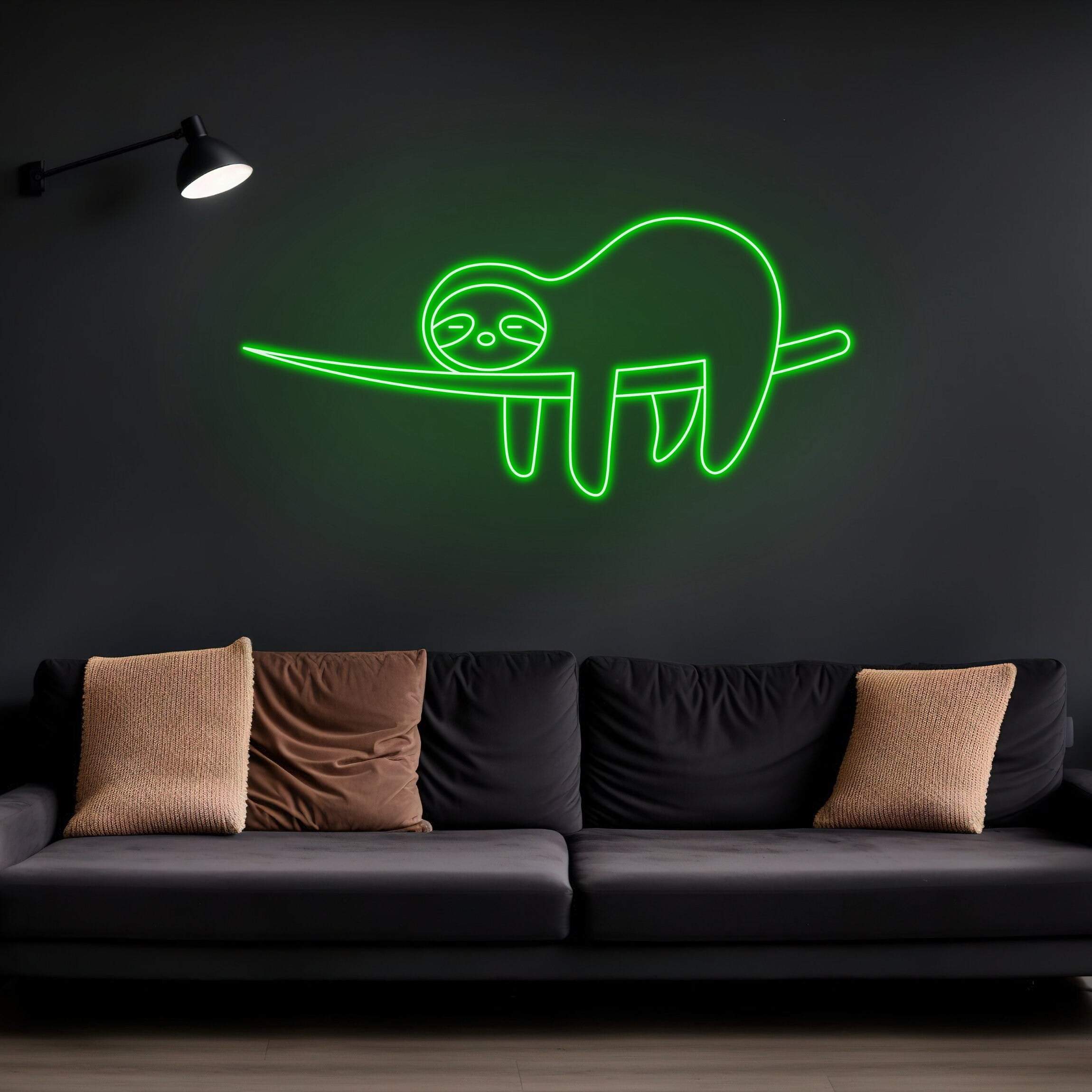 Handmadetneonsign Sloth animal neon sign, Sloth led neon gift, Sloth ...