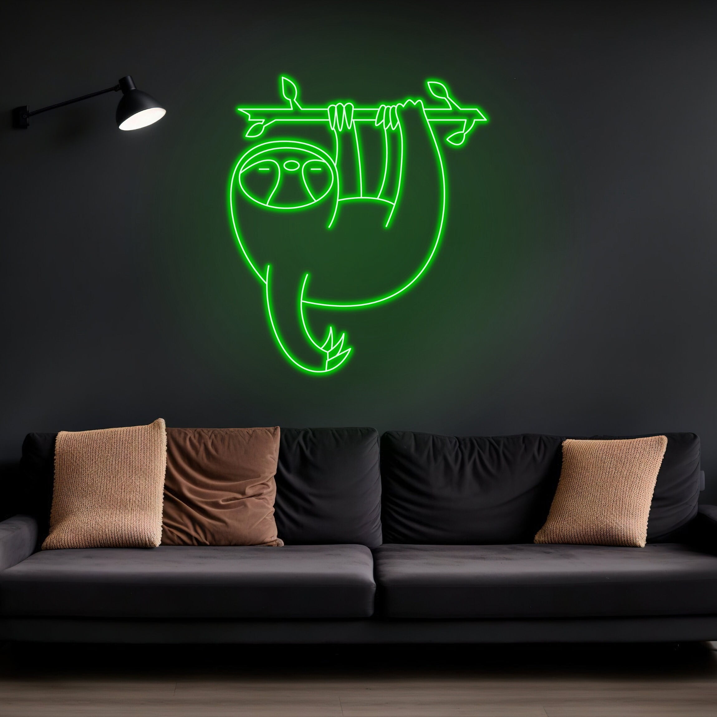Handmadetneonsign Sloth animal neon sign, Sloth led neon gift, Sloth ...