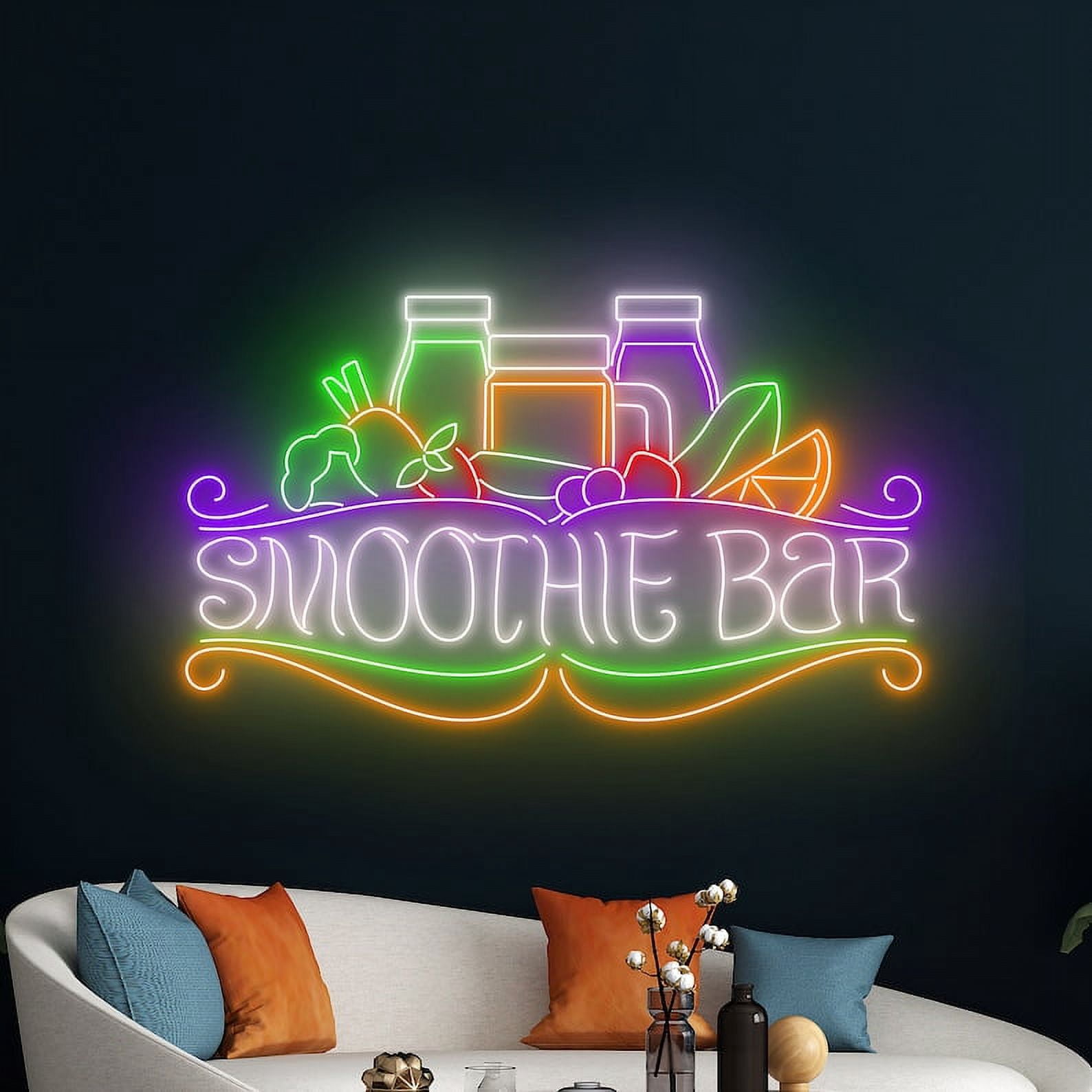 Handmadetneonsign Smoothie Bar Neon Sign, Smoothie LED Light, Smoothie ...