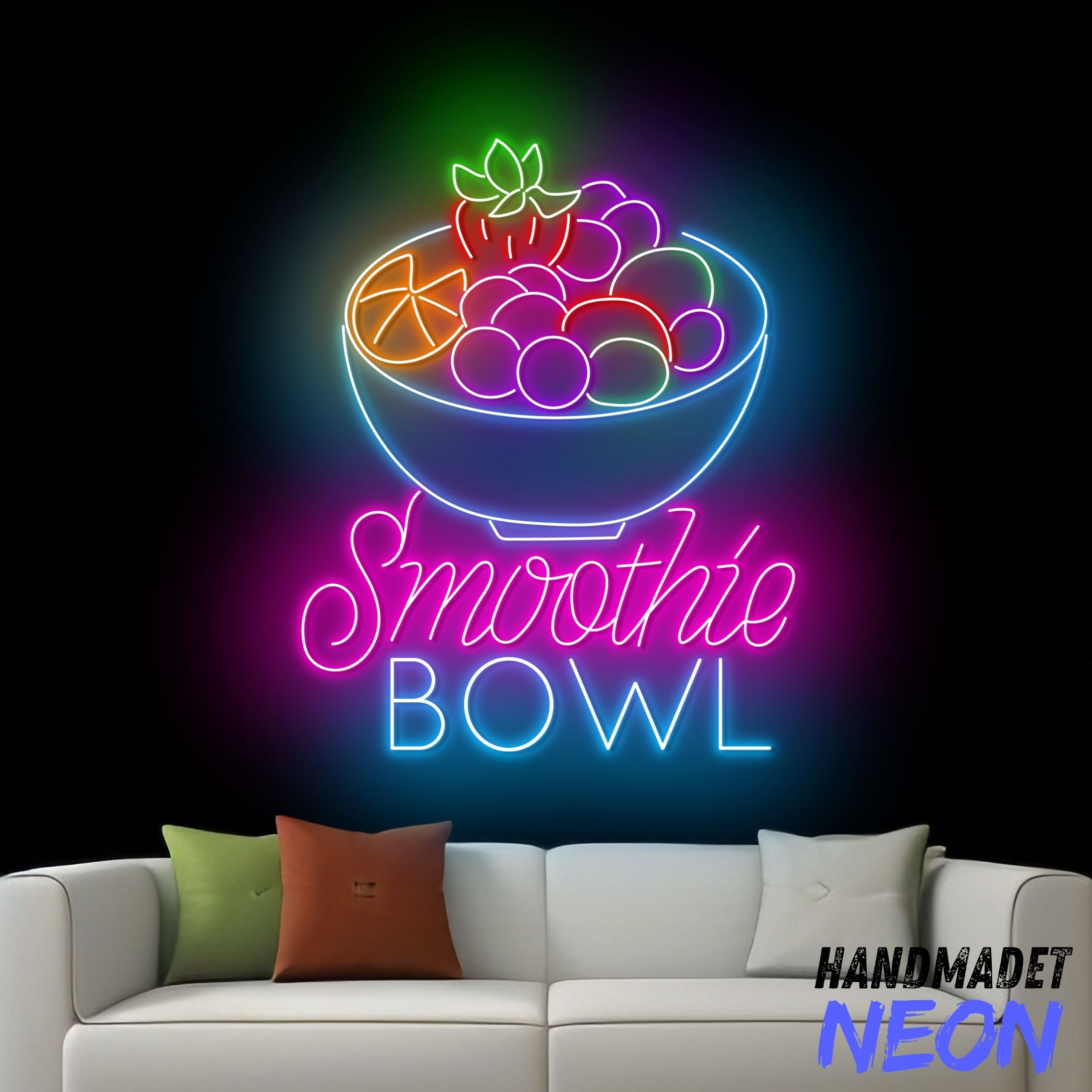 Handmadetneonsign Smoothie Bowl Neon Sign, Smoothie Led Sign, Healthy ...