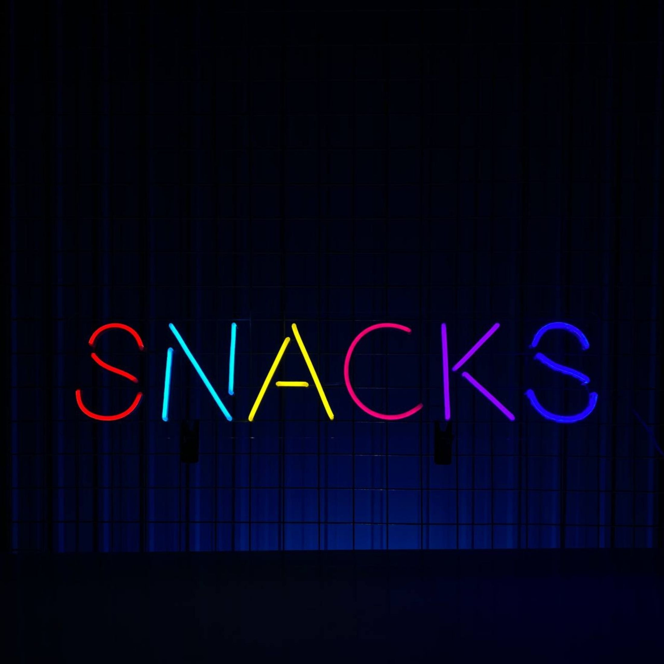 Handmadetneonsign Snacks Neon Sign, Snacks Food Wall Art Decor, Snacks ...