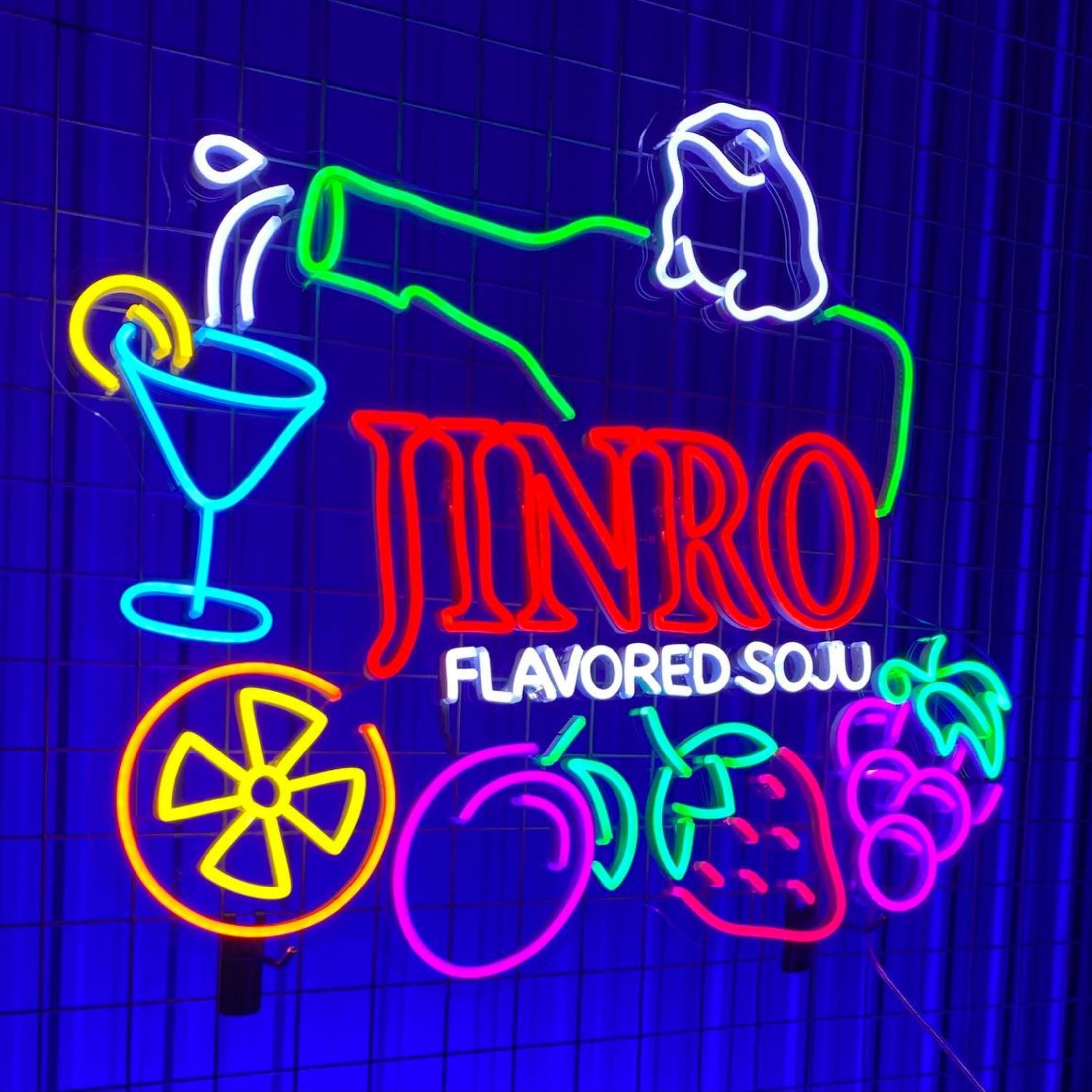 Handmadetneonsign Soju Korean Neon Sign, Soju Beer Shop Wall Art Decor ...