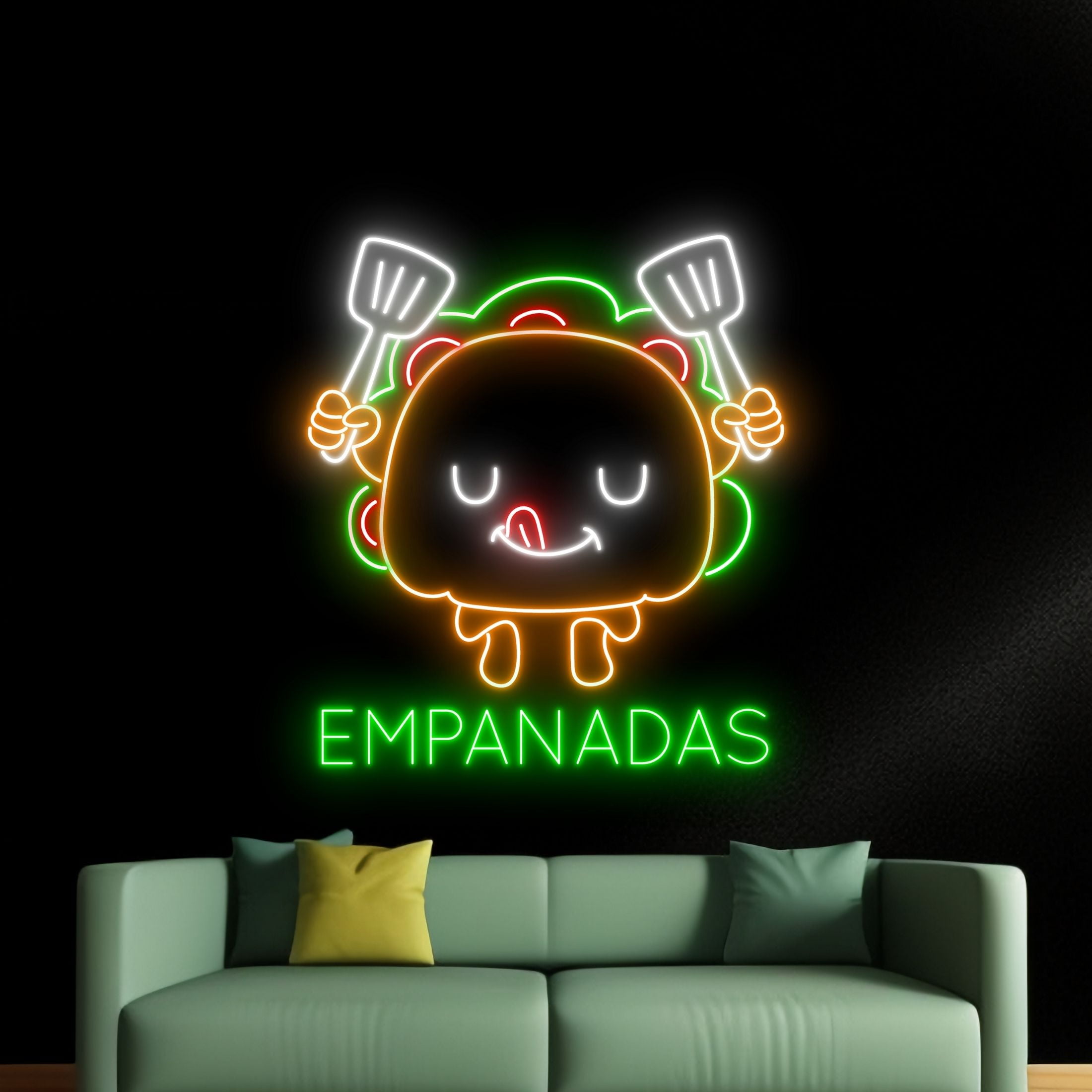 Handmadetneonsign Spanish Food Neon Sign, Spanish Food Mexican Wall Art ...