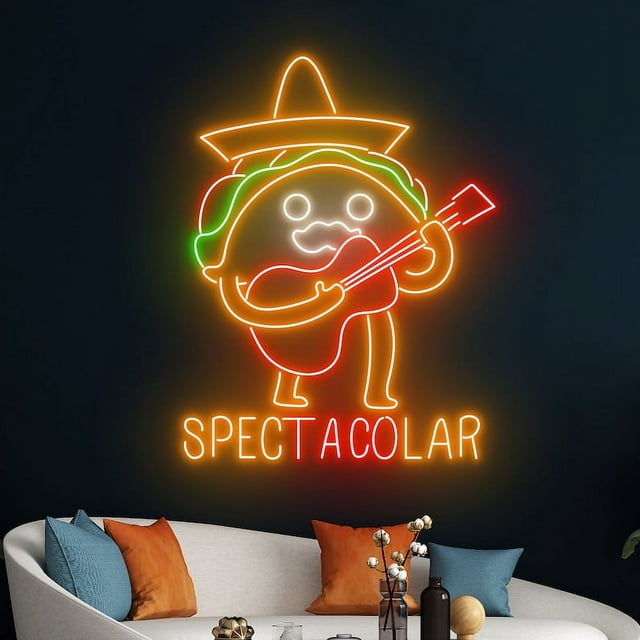 Handmadetneonsign Spectacolar Neon Sign, Taco Neon Light, Tacos Led ...