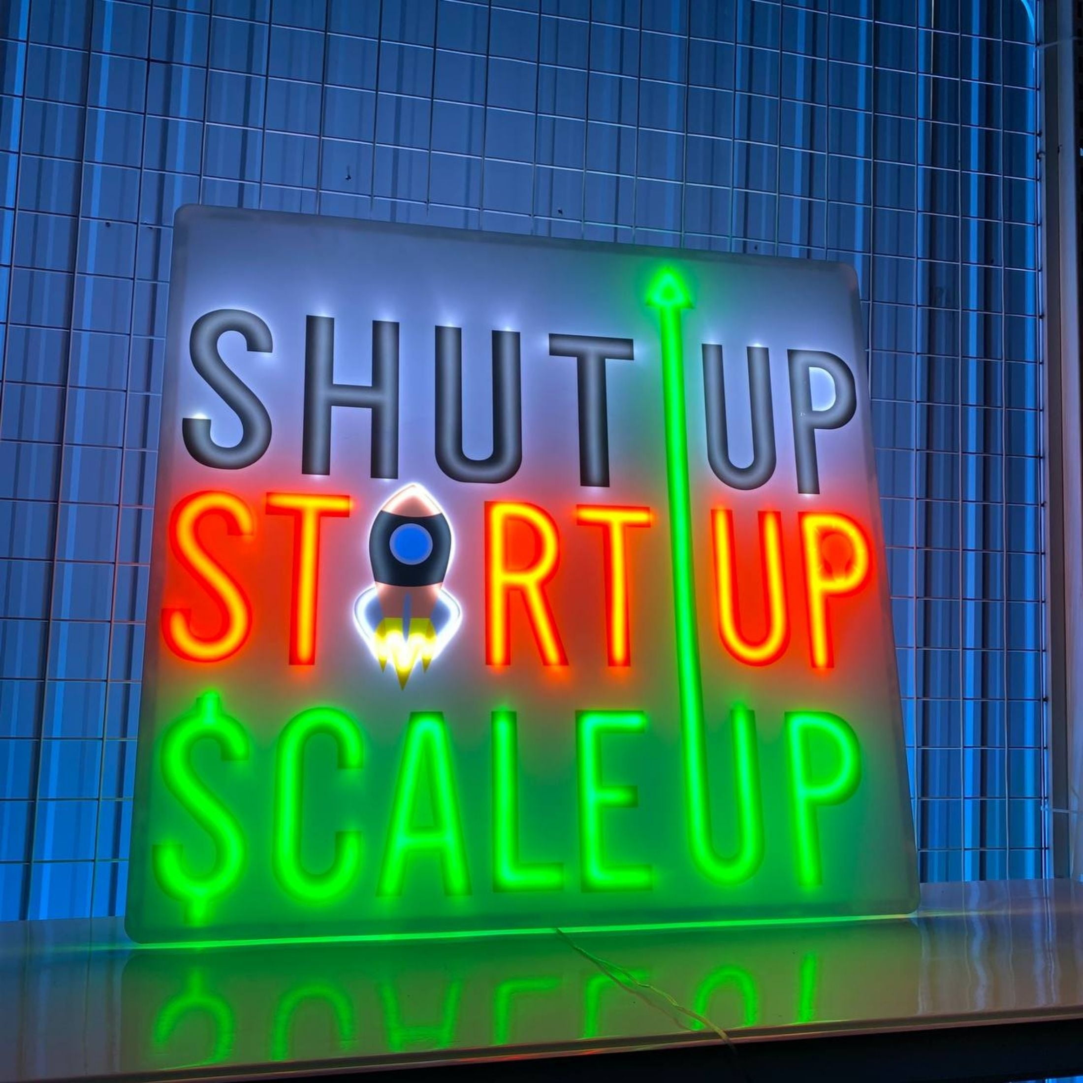 Handmadetneonsign Startup, Startup, Scale Up Neon Sign, Motivational ...