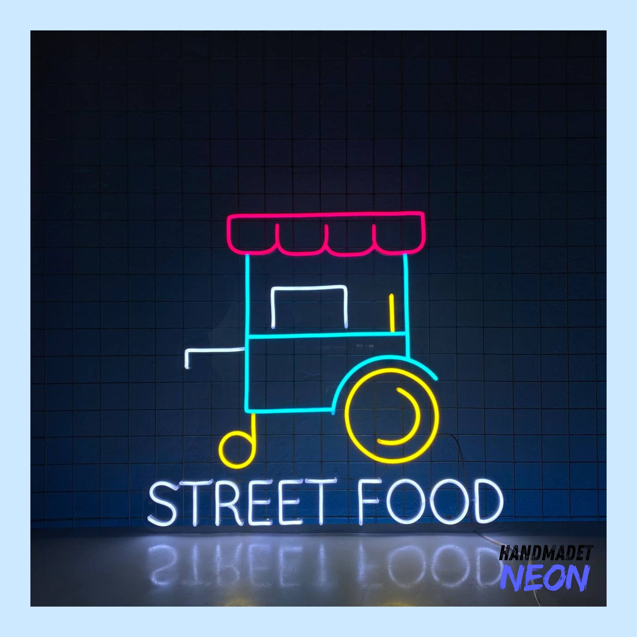 Handmadetneonsign Street Food Neon Sign, Fast Food Wall Art, Street ...