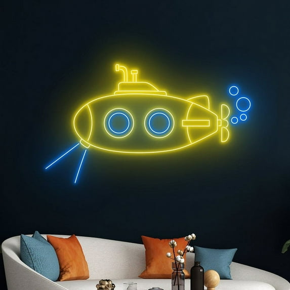 Handmadetneonsign Submarine Neon Sign, Submarine Led Sign, Submarine ...