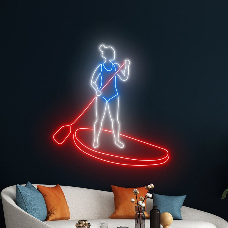 Handmadetneonsign Sup Stand Up Paddle Board Neon Sign, Standup ...