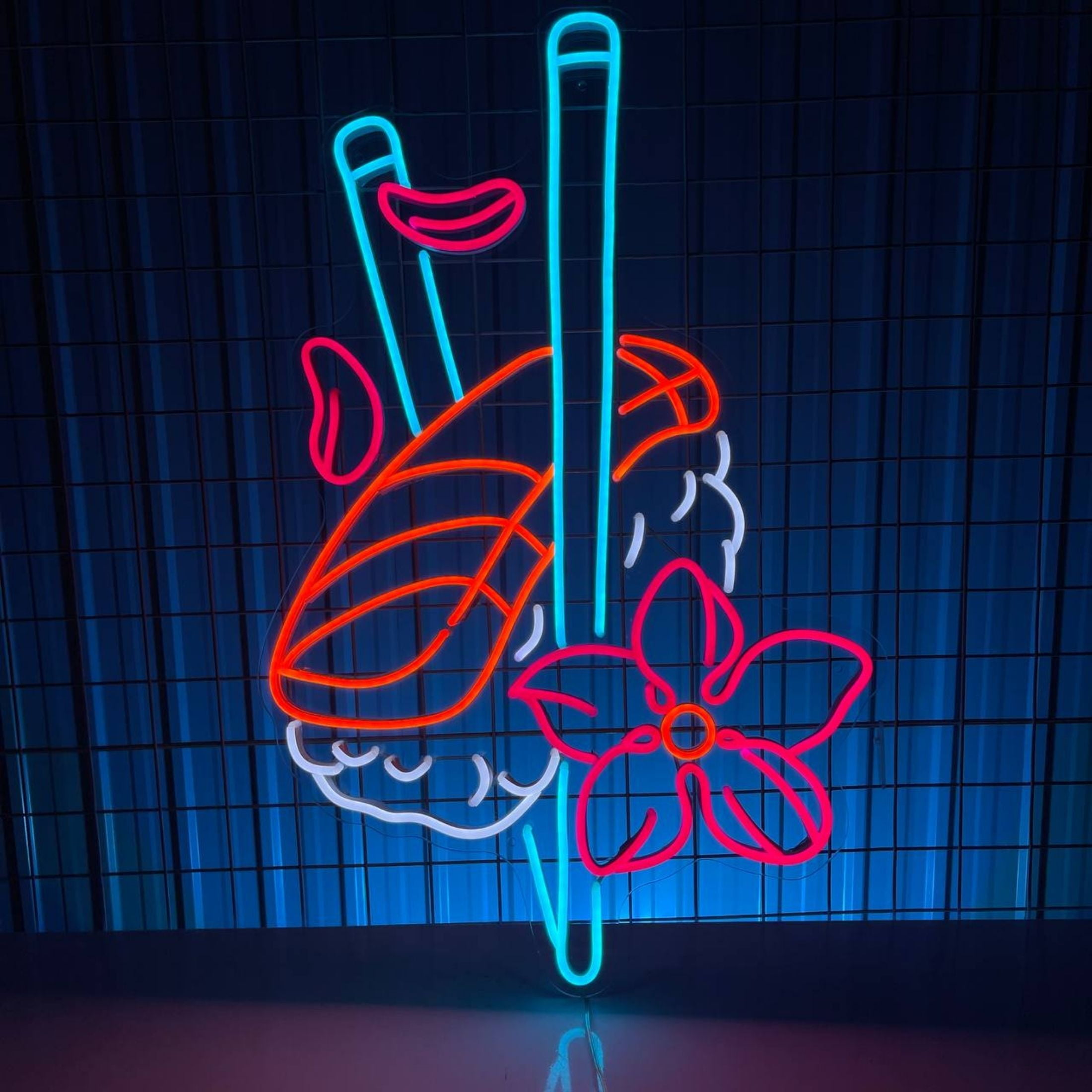 Handmadetneonsign Sushi Neon Sign, Sushi Restaurant Light Wall Art ...