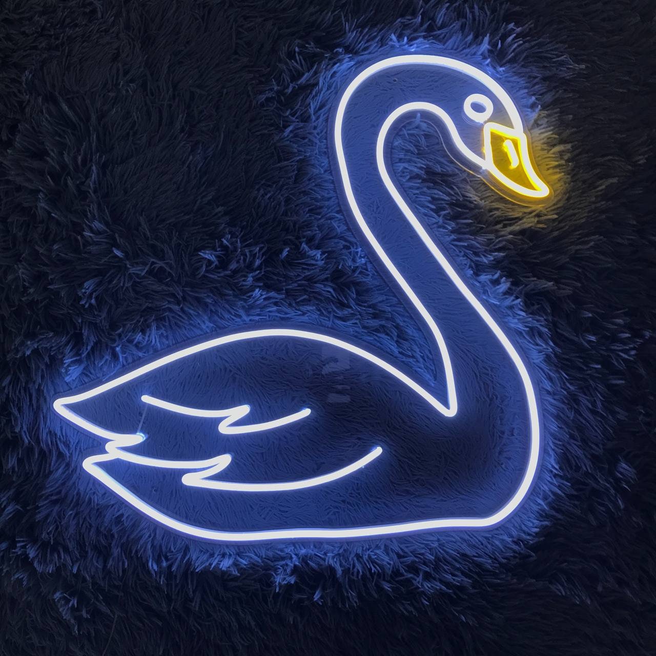 Handmadetneonsign Swan Floating Neon Sign, Swan Floating LED Light ...