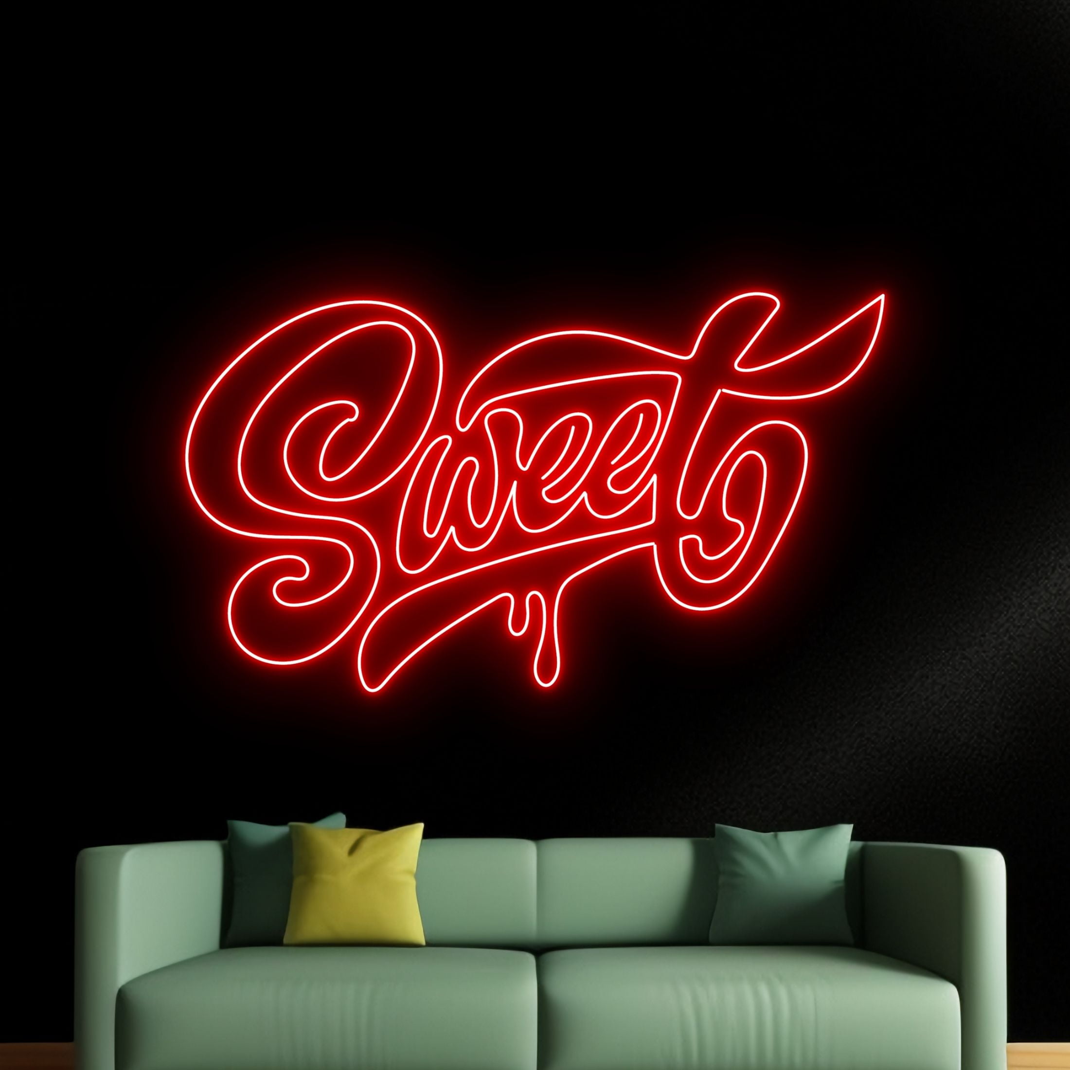 Handmadetneonsign Sweet Neon Sign, Sweet Wall Art Decor, Quote Neon ...