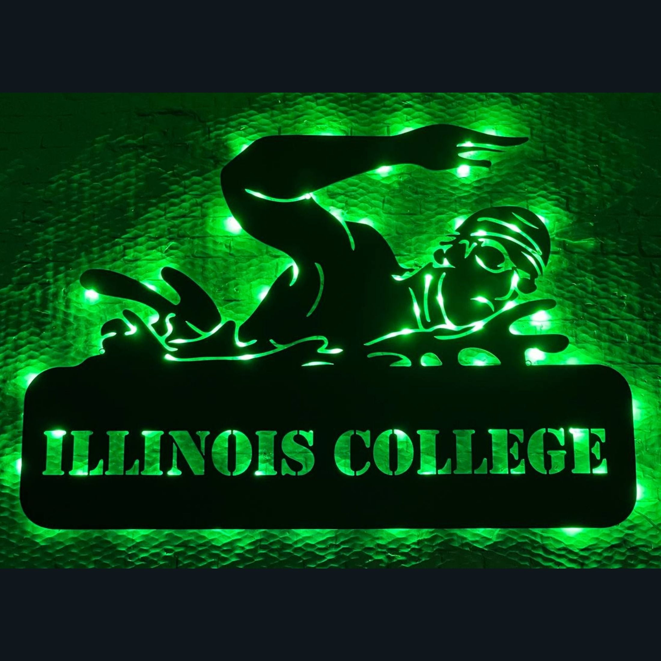 Handmadetneonsign Swimming Metal Wall Art Light, Swimming Sport Metal ...