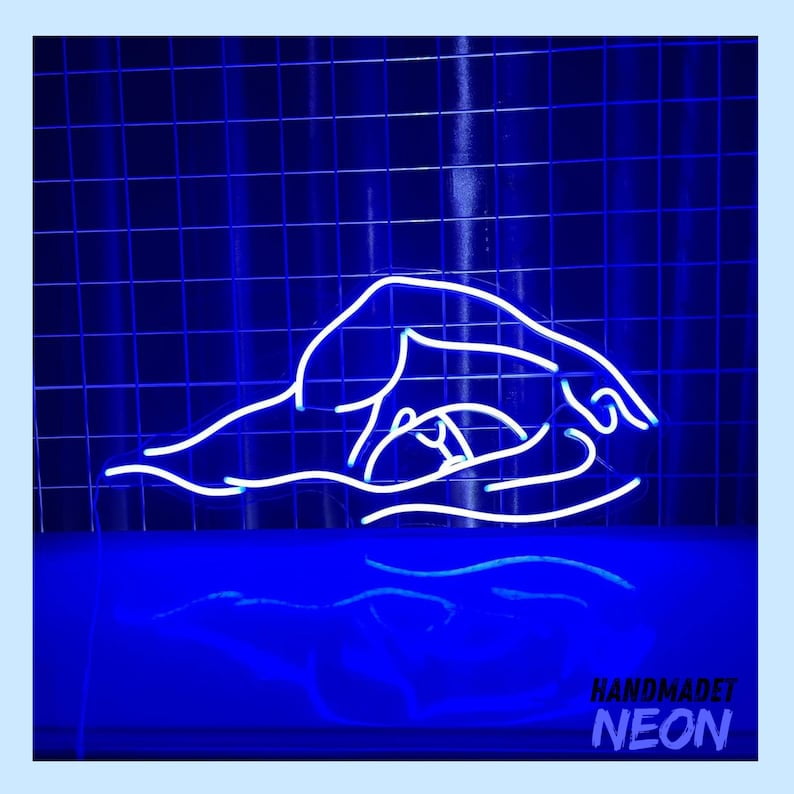 Handmadetneonsign Swimming Neon Sign, Swimming Neon Light, Swimming ...