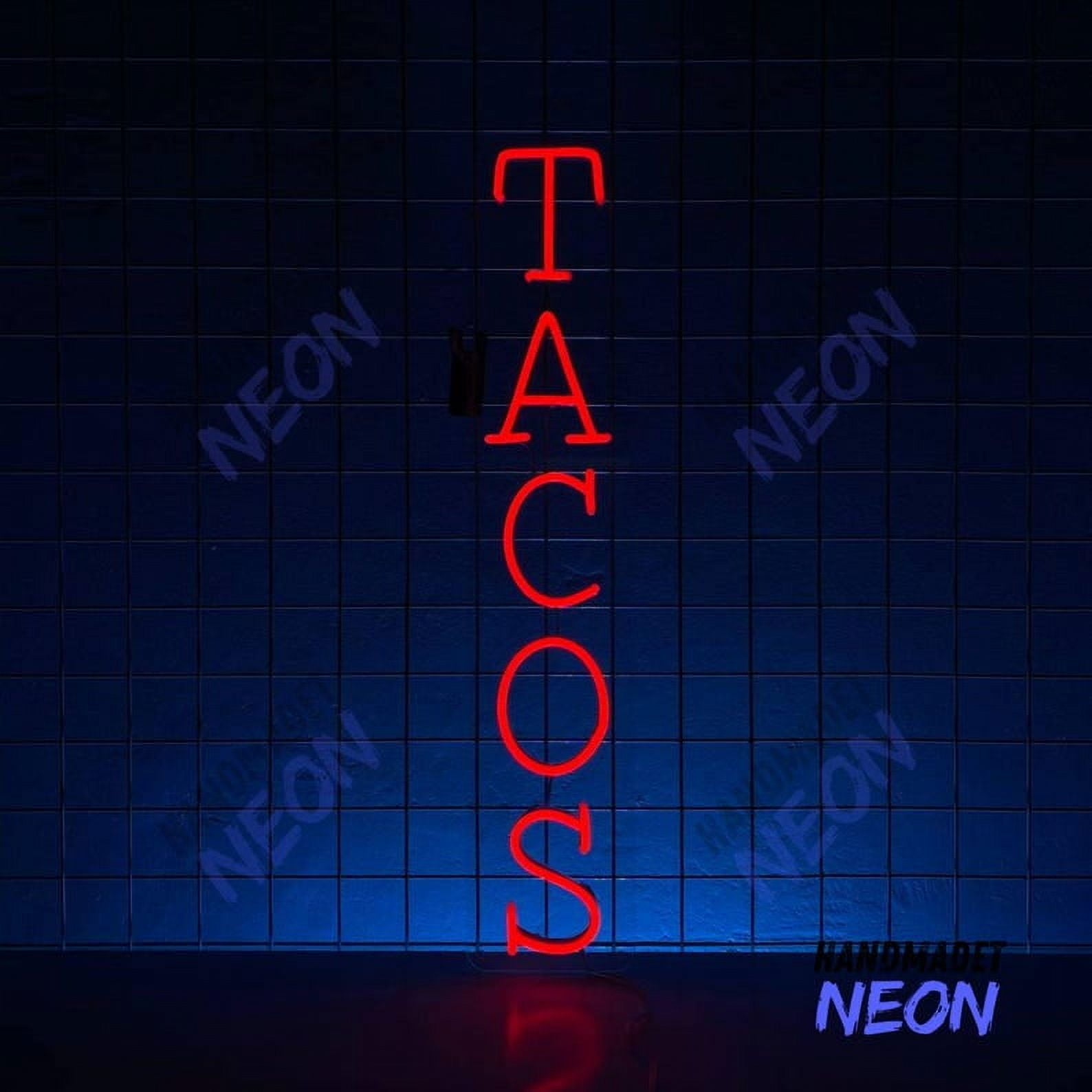 Handmadetneonsign Tacos Neon Sign, Mexican Tacos Led Sign, Taco Led ...