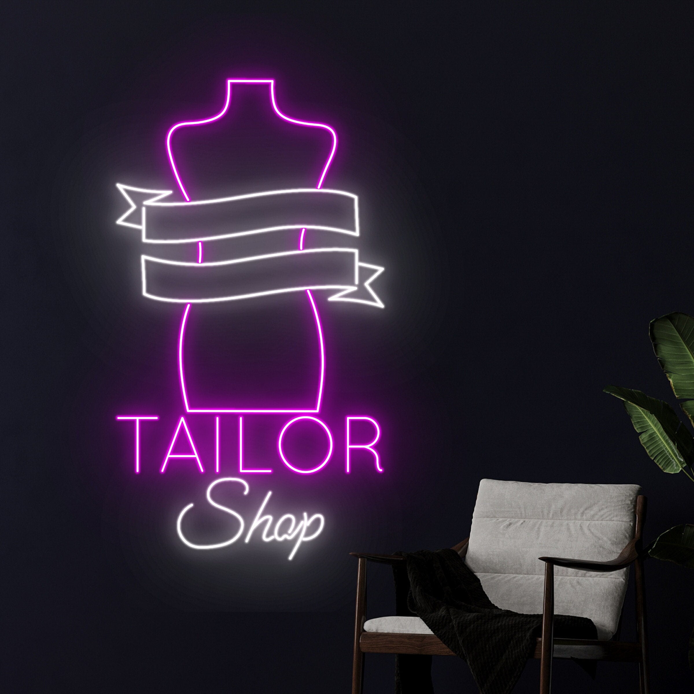Handmadetneonsign Tailor Shop Led Sign, Tailor Neon Sign, Clothes Led ...