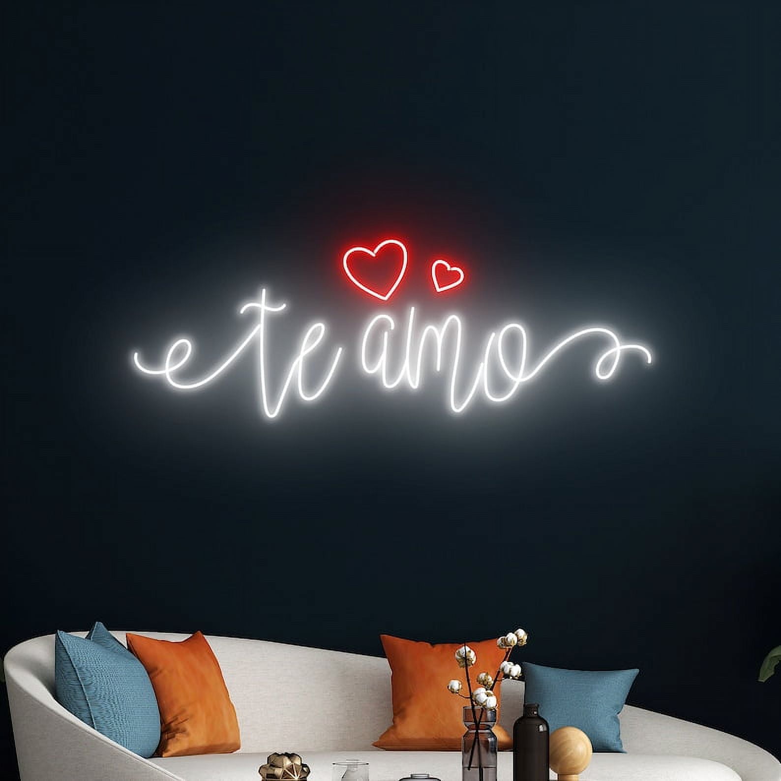 Handmadetneonsign Te Amo Neon Sign, Te Amo Led Sign, Te Amo Led Light ...