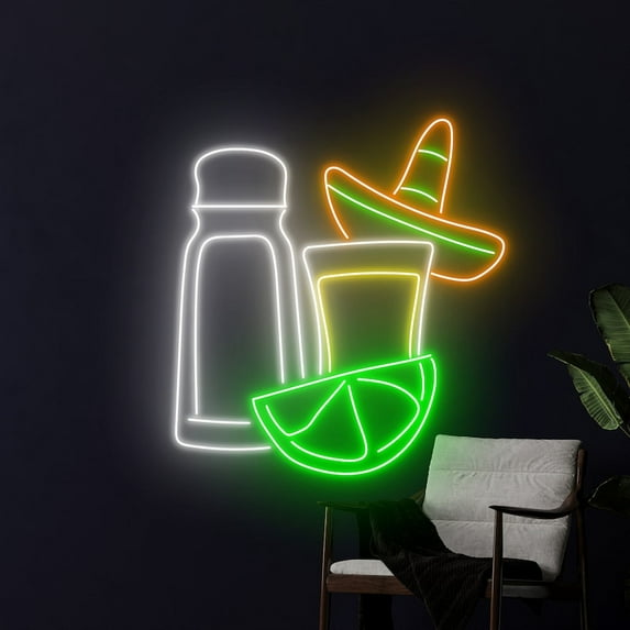 Handmadetneonsign Tequila Led Sign, Custom Quote Tequila Neon Light ...