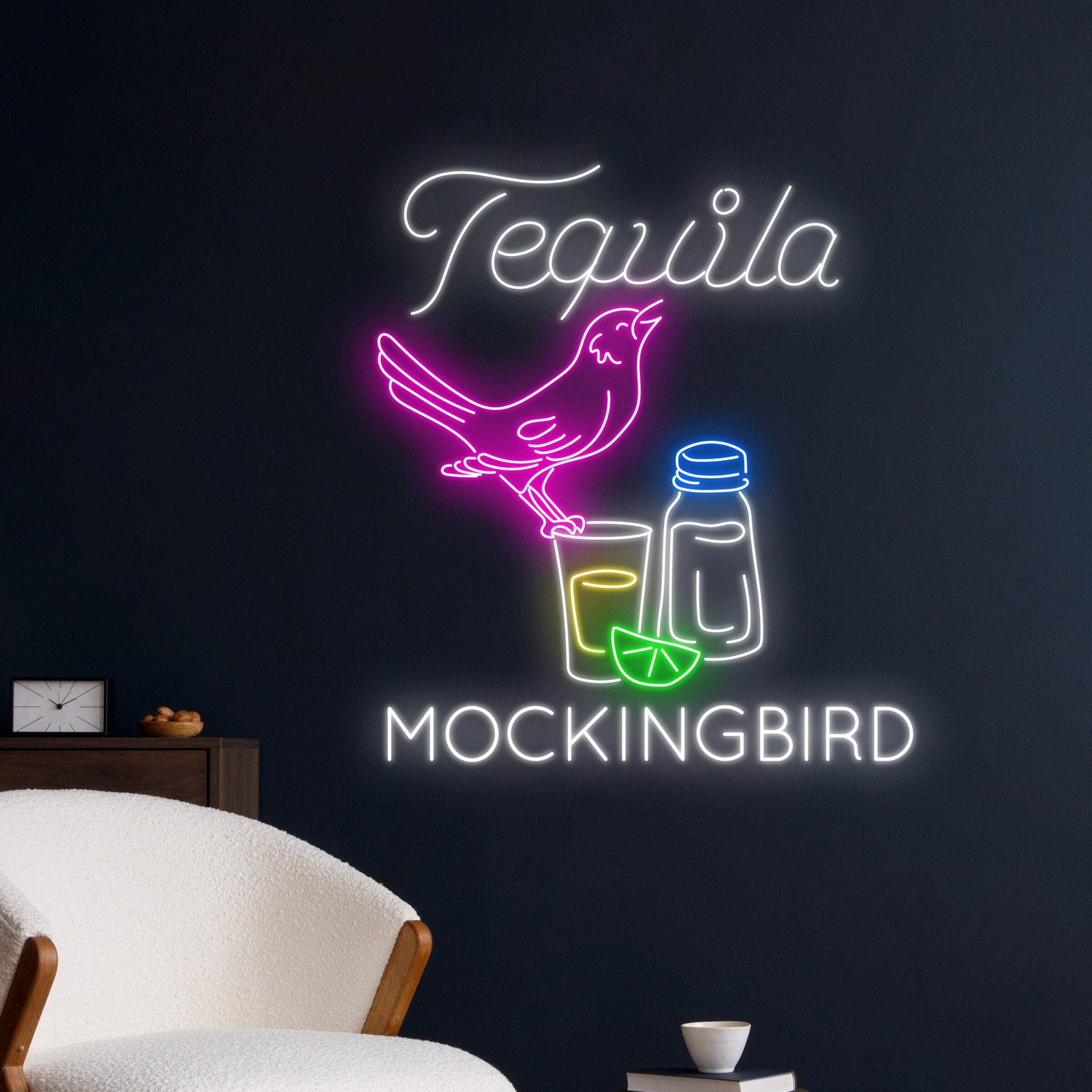 Handmadetneonsign Tequila Mockingbird Neon Sign, Tequila Mockingbird ...