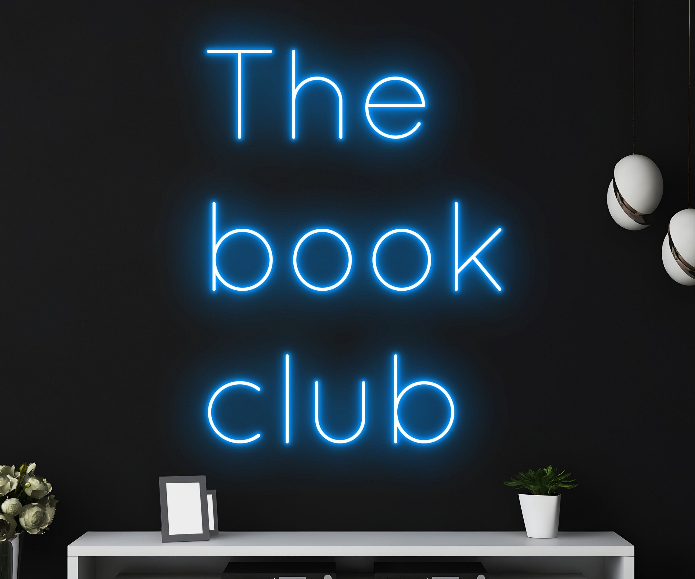 Handmadetneonsign The Book Club Neon Light, Personalized Quote Name ...