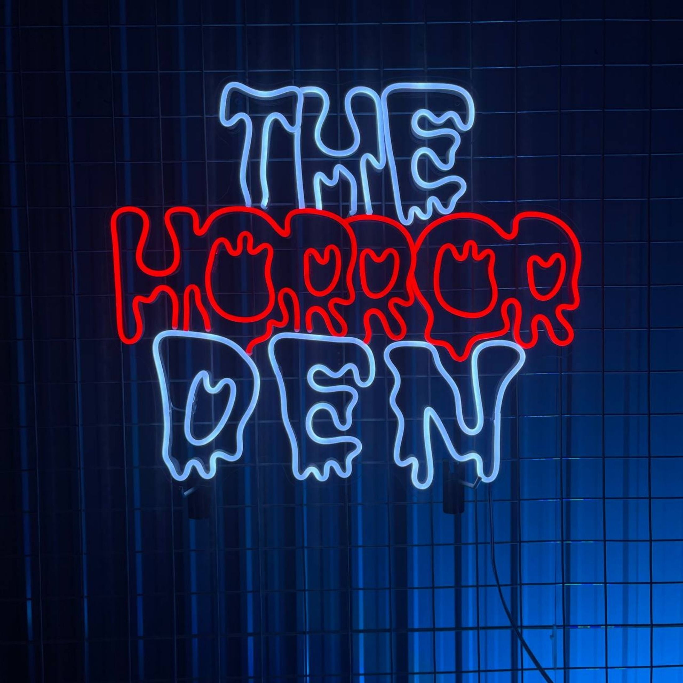 Handmadetneonsign The Horror Den Neon Sign, Scary Quotes Wall Art Decor ...