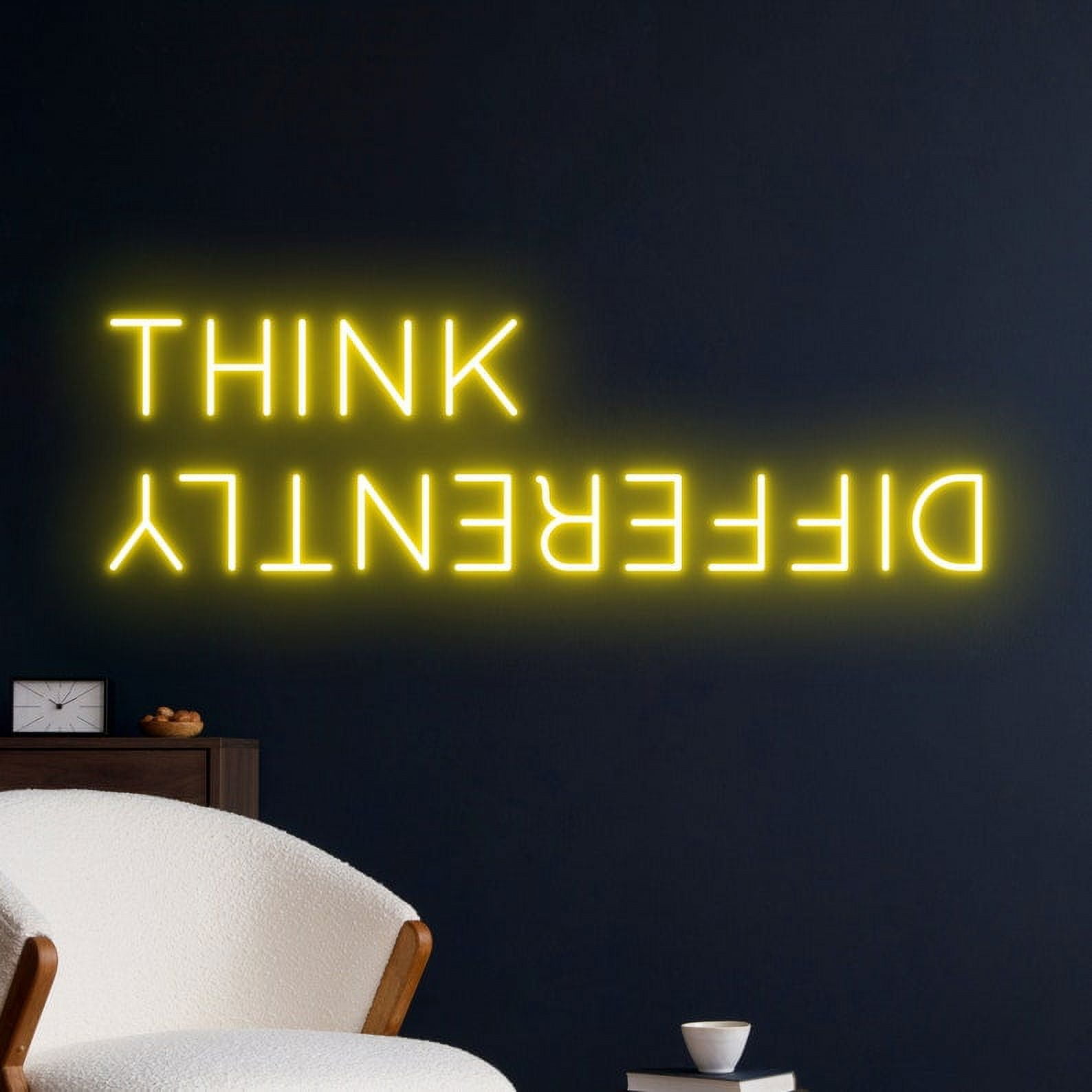 Handmadetneonsign Think Differently Neon Sign, Think Differently Neon ...