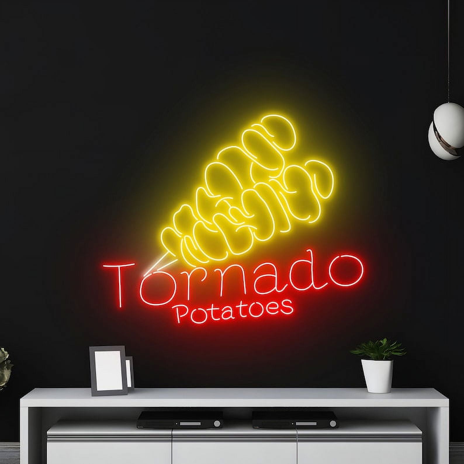 Handmadetneonsign Tornado Potatoes Neon Sign, Tornado Potato Art Decor ...
