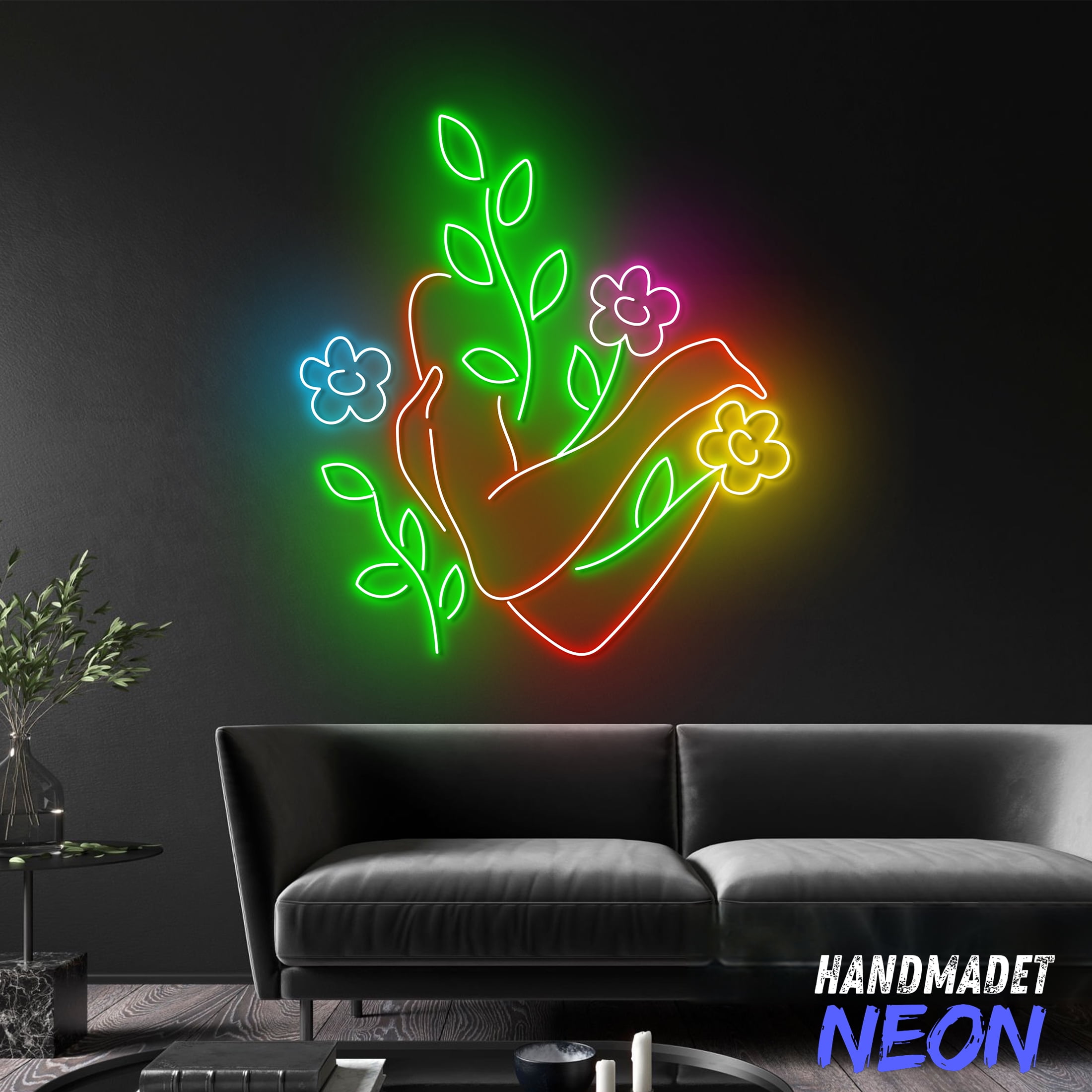 Handmadetneonsign Tree Growing Neon Sign, Led Light For Office, Bedroom ...