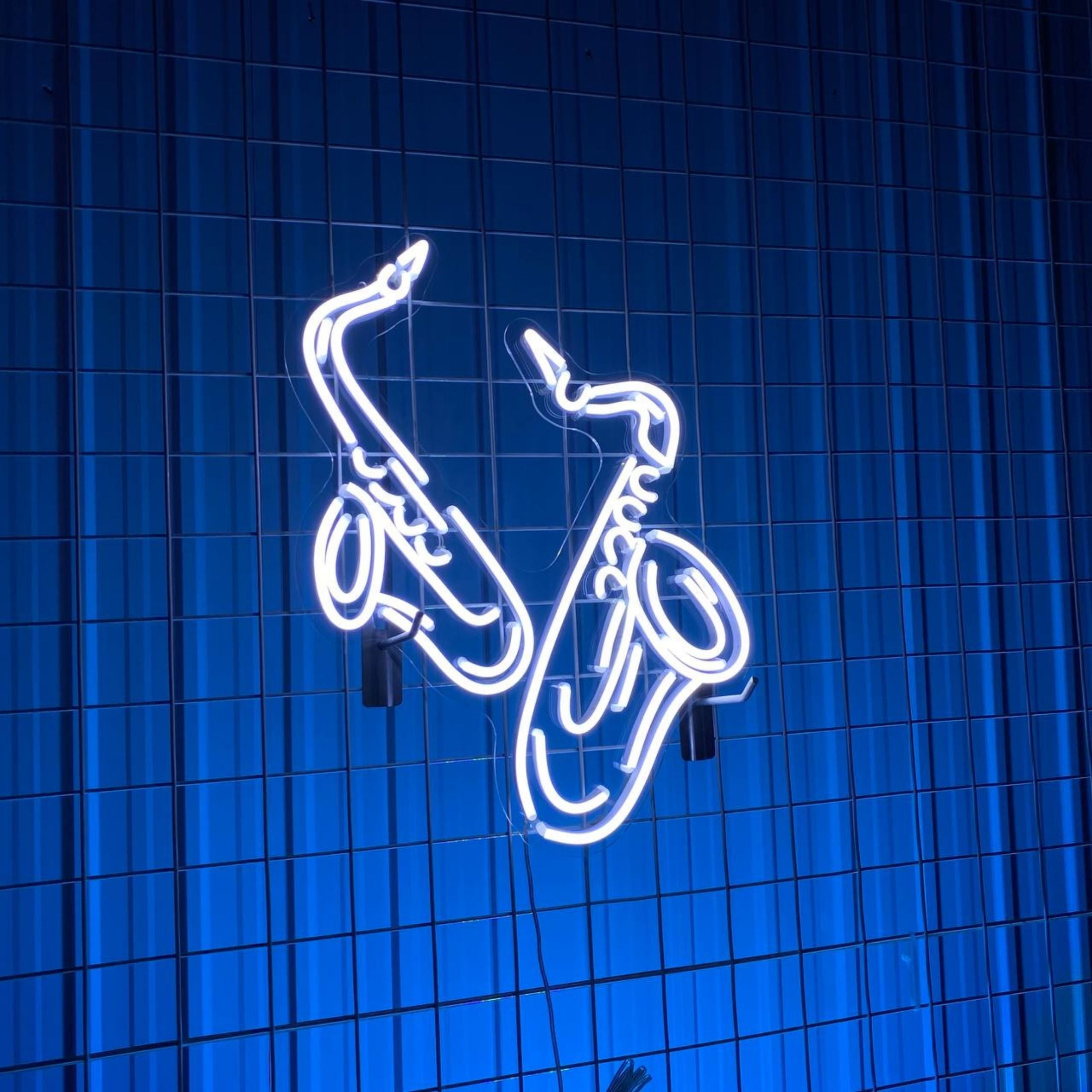 Handmadetneonsign Trumpet Line Neon Sign, Trumpet Music Flow Wall Art ...