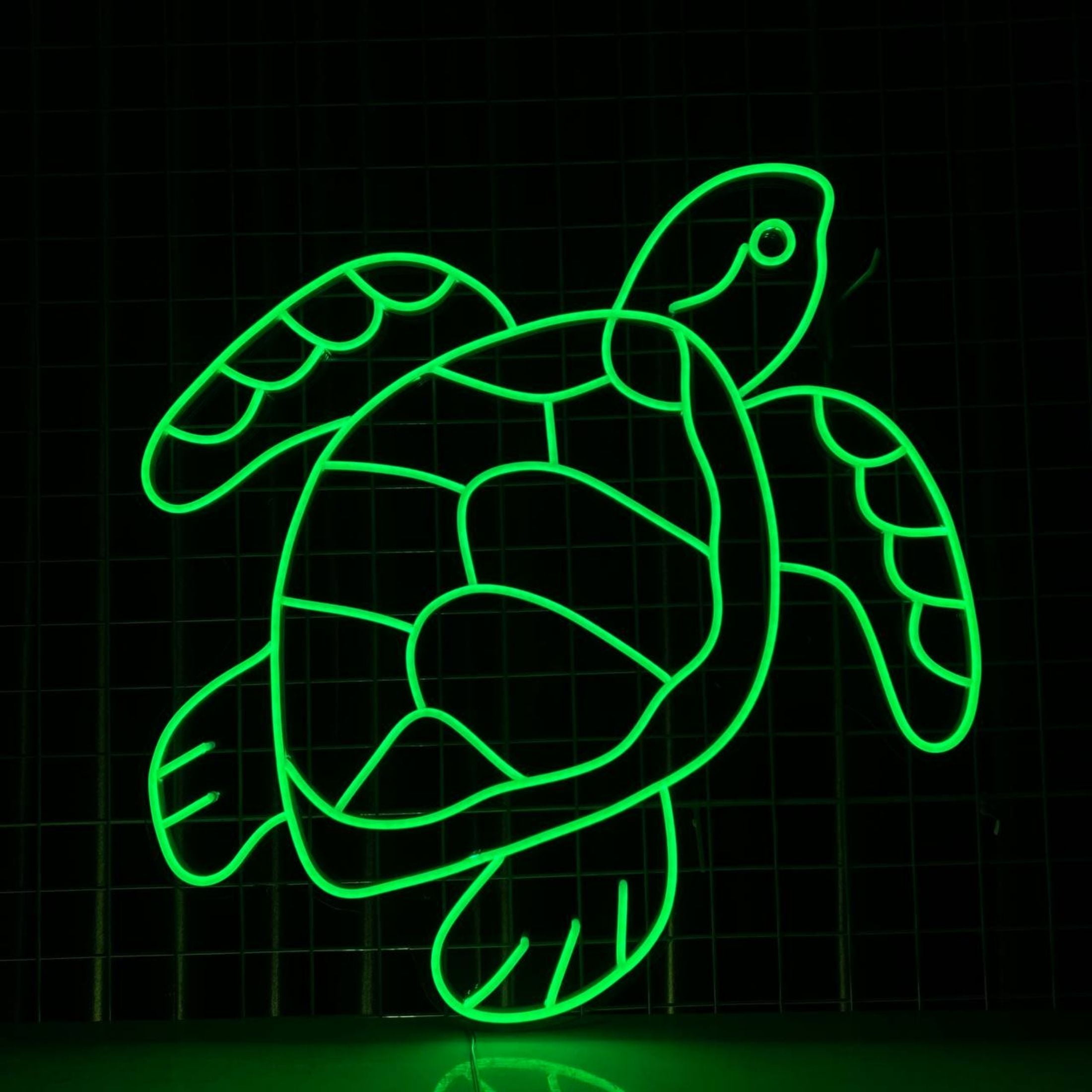 Handmadetneonsign Turtle Neon Sign, Underwater Animal Wall Art Decor ...