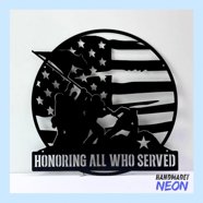 US Marine Corps Tin Metal Round Dome Button Sign USMC Emblem Home Bar ...