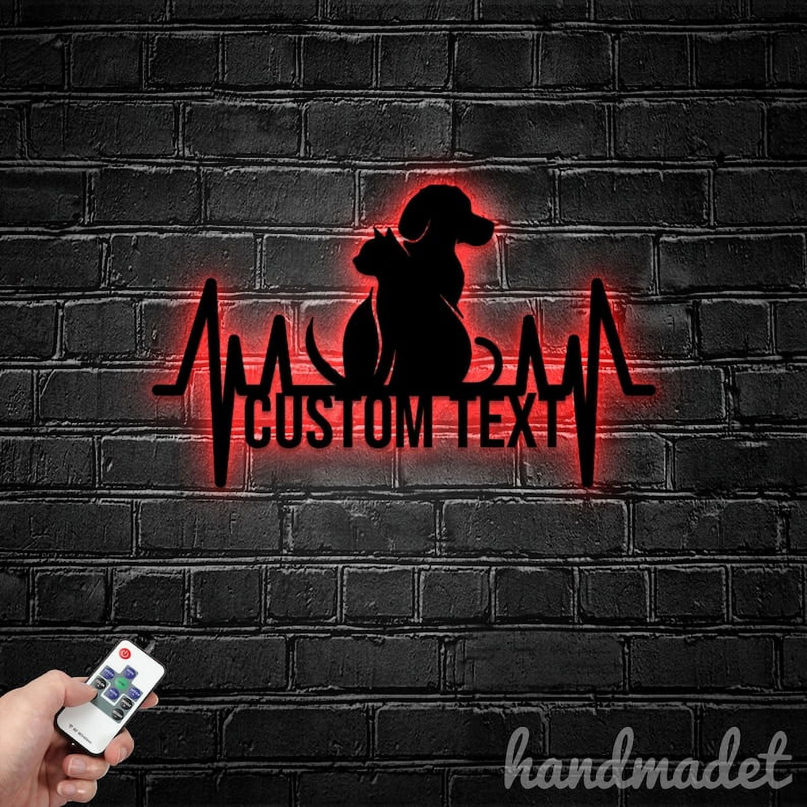 Handmadetneonsign Veterinary Doctor Metal Wall Art Light, Veterinary ...