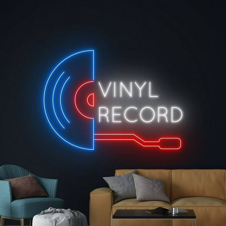 record discs wall decor