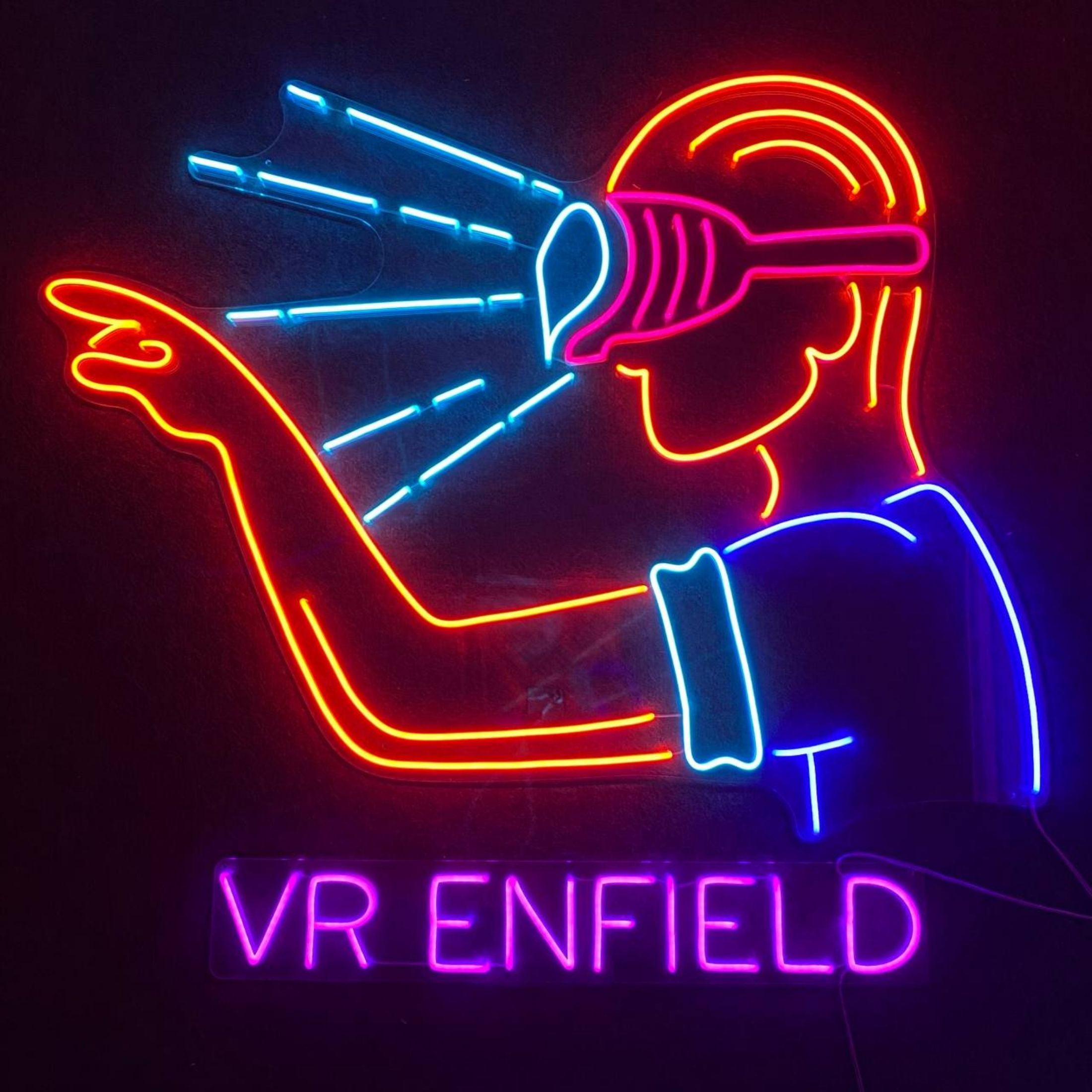 Handmadetneonsign Virtual Reality Neon Sign, VR Games Wall Art Decor ...