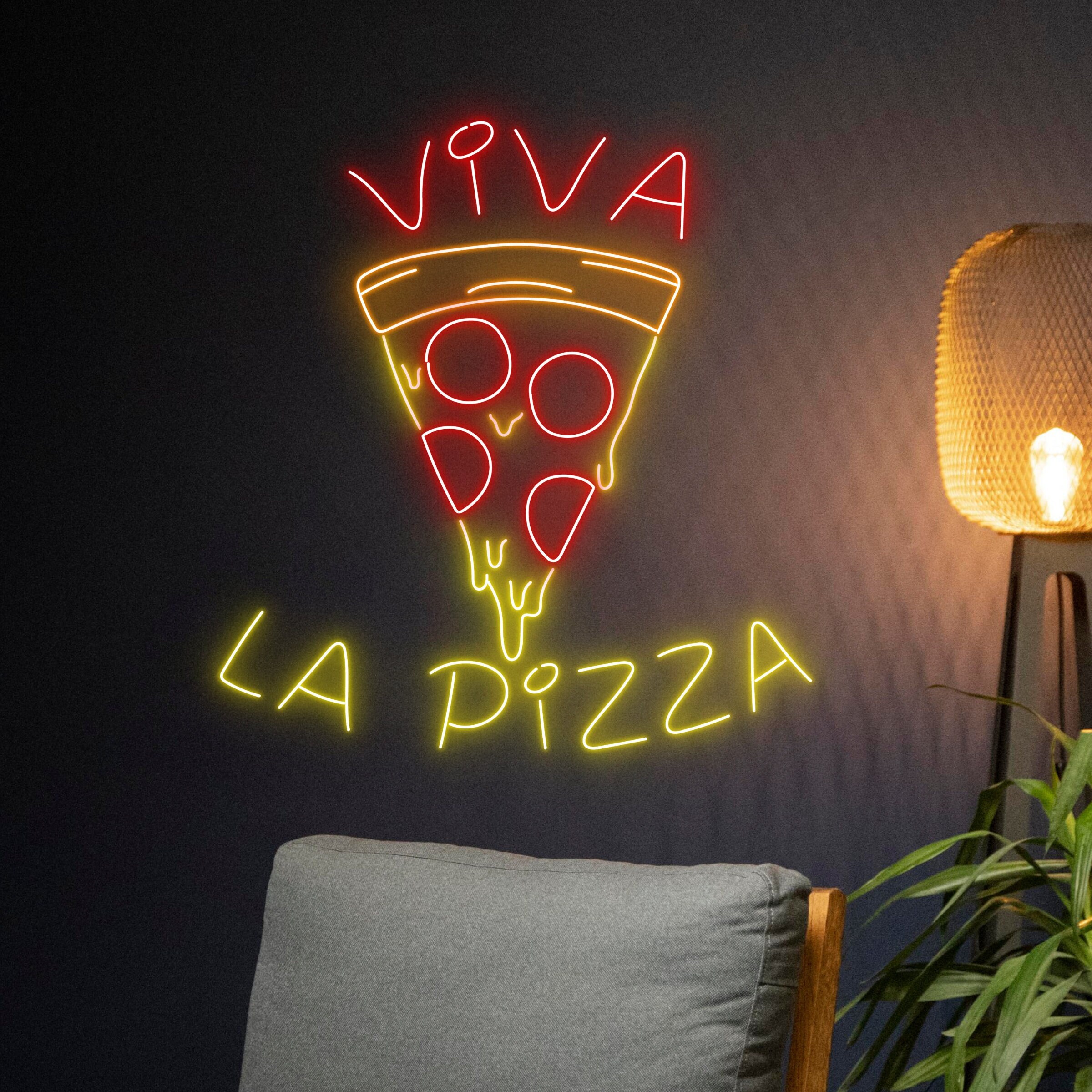 Handmadetneonsign Viva La Pizza Neon Sign, Viva La Pizza Neon Light ...