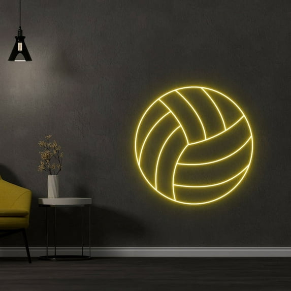 Handmadetneonsign Volleyball Neon Sign, Volleyball Led Sign, Wall Decor ...