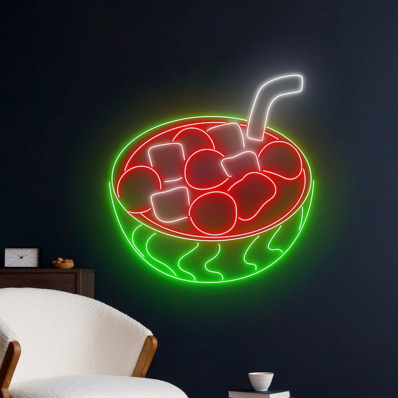 Handmadetneonsign Watermelon Punch Neon Sign, Watermelon Wall Art Decor ...