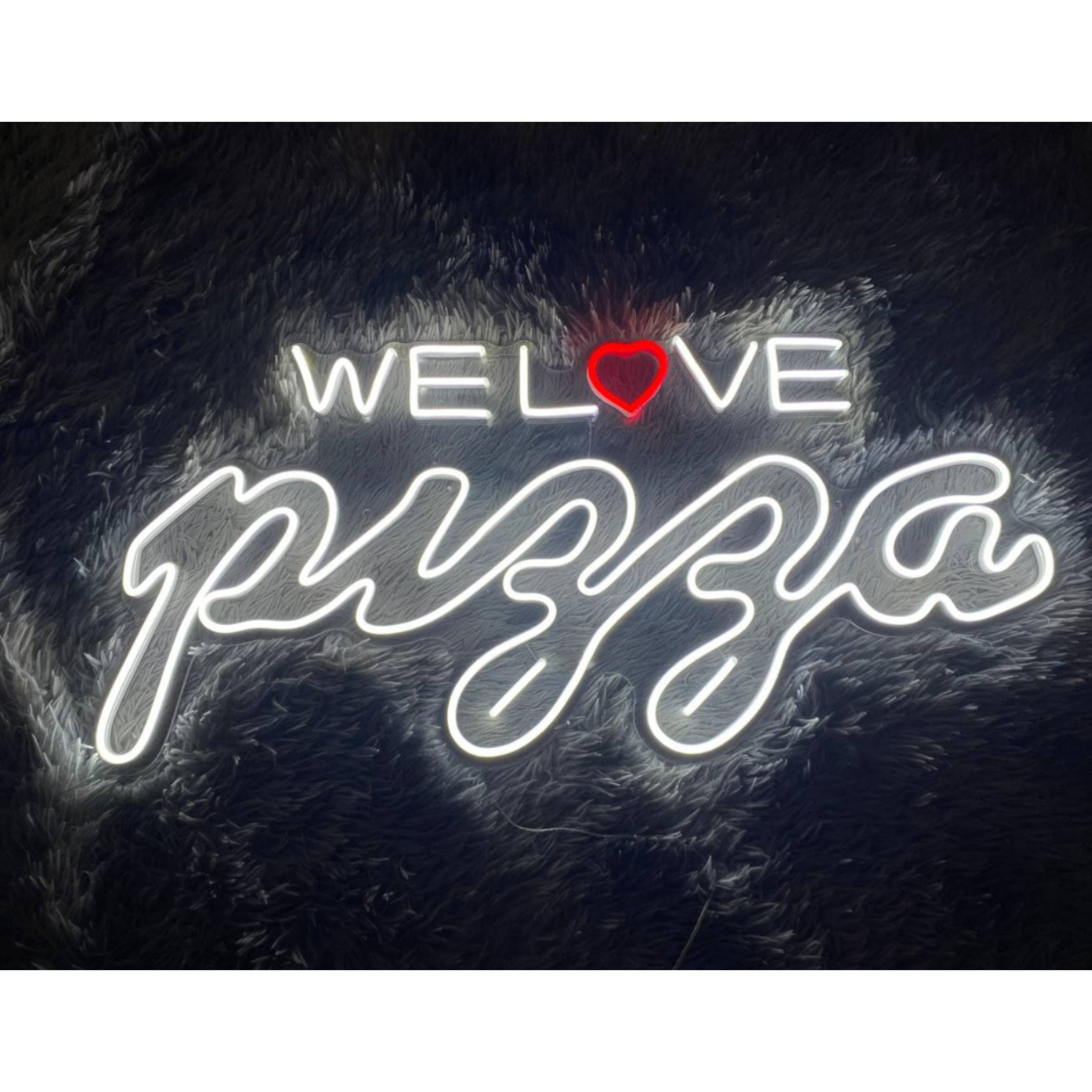 Handmadetneonsign We Love Pizza Led Sign, We Love Pizza Neon Sign, Wall ...