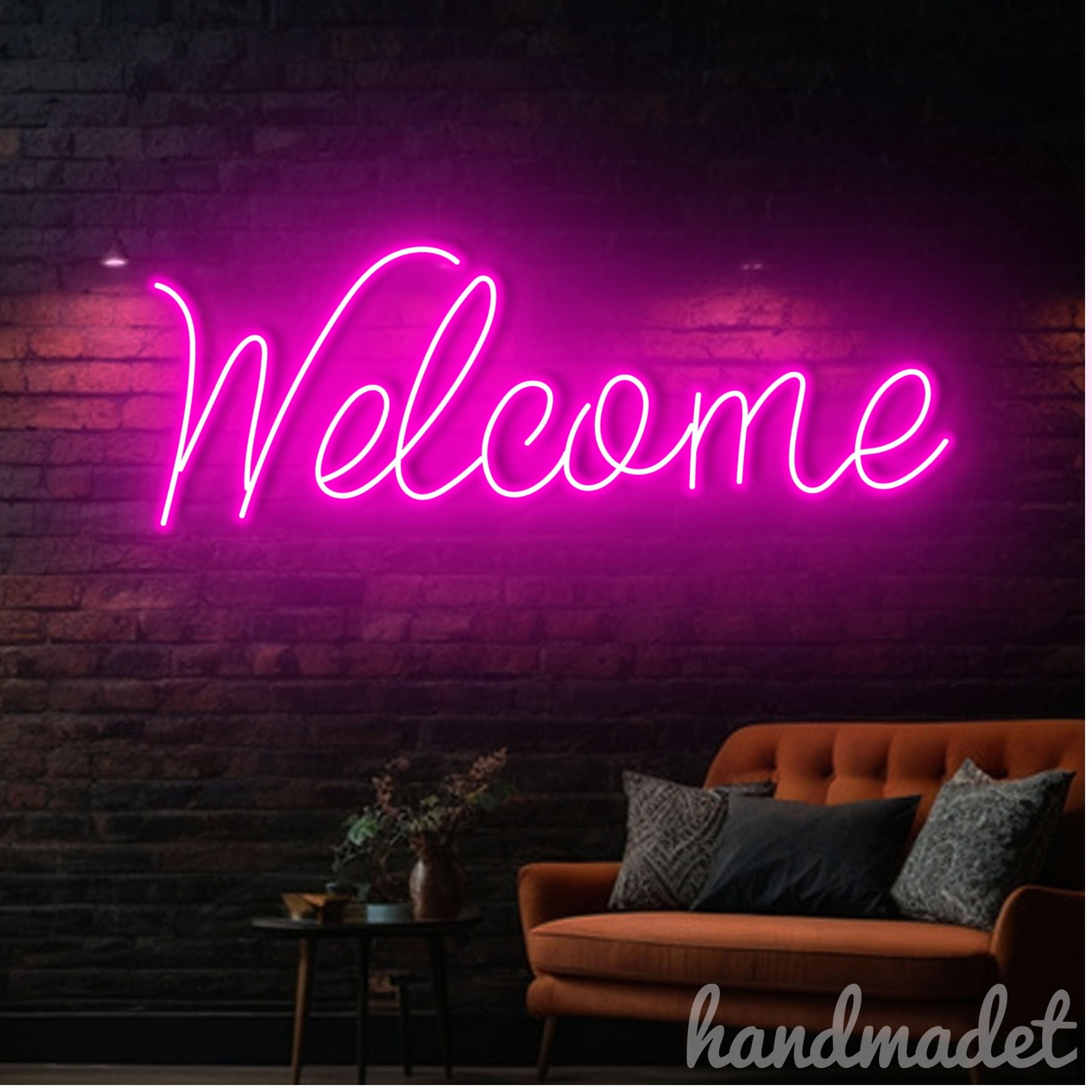 Handmadetneonsign Welcome Neon Sign, Welcome Neon Sign, Welcome Open Wall Art Decor, House Wall ...