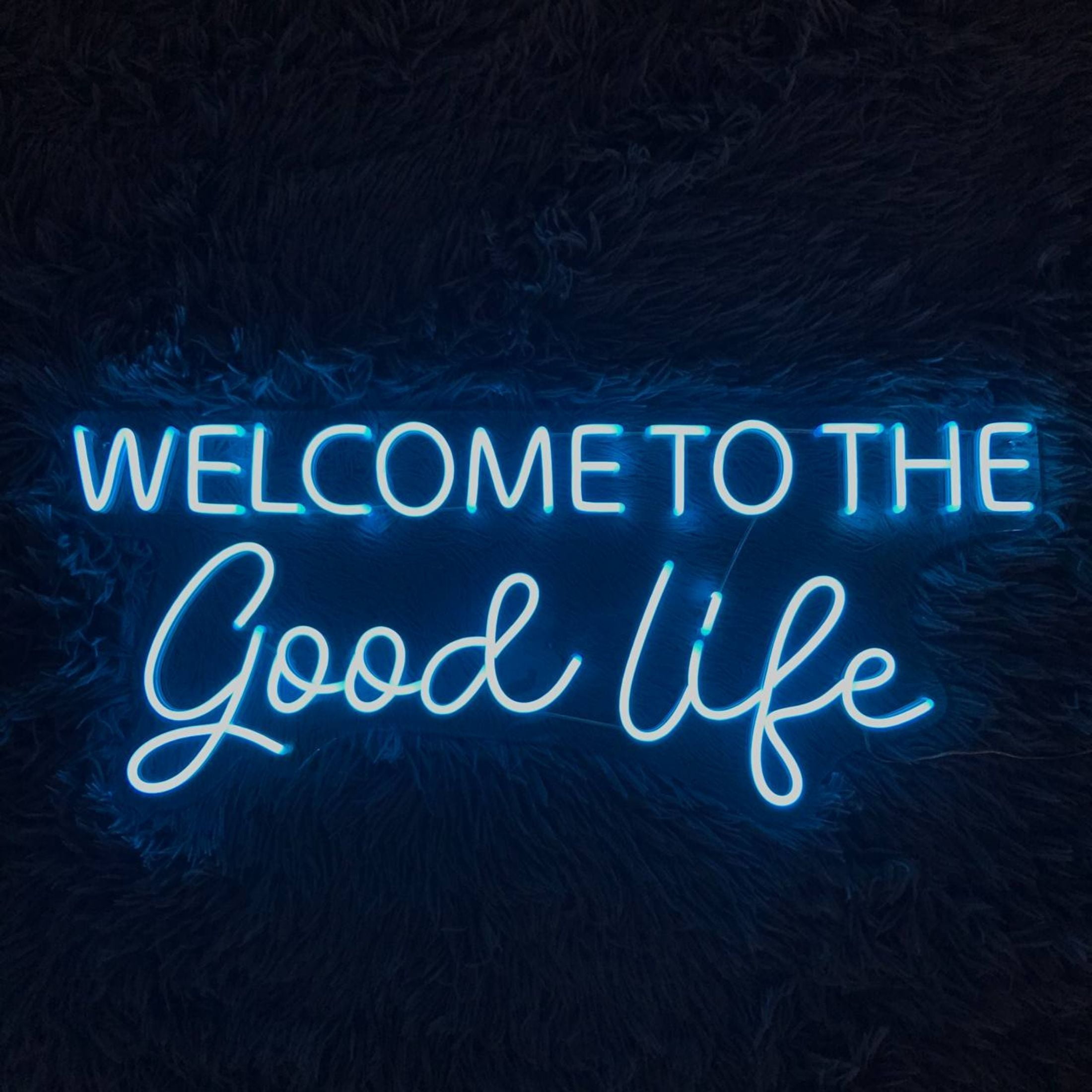 Handmadetneonsign Welcome To The Good Life Neon Sign, Motivational ...