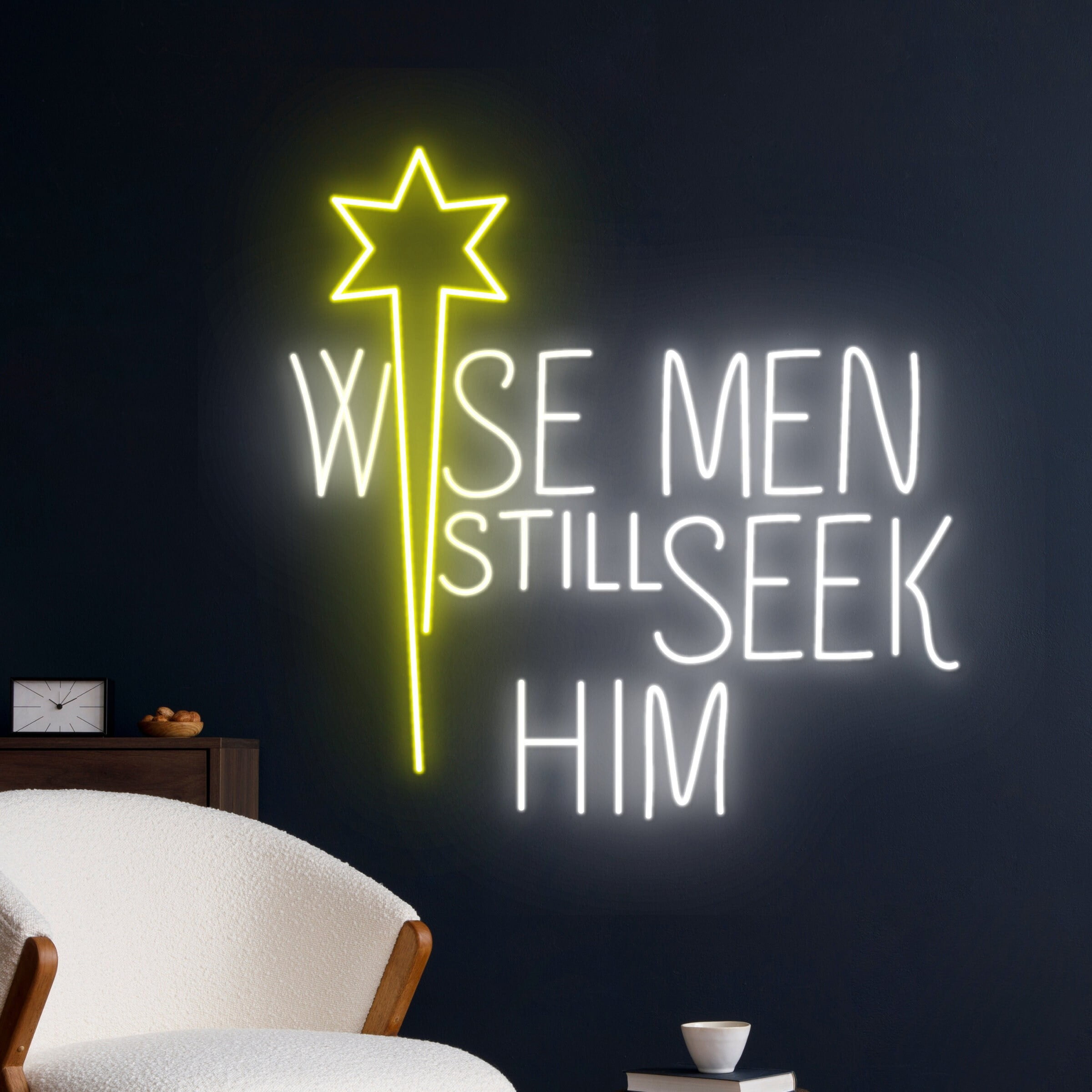 Handmadetneonsign Wise Men Still Seek Him Neon Sign, Wise Men Still ...