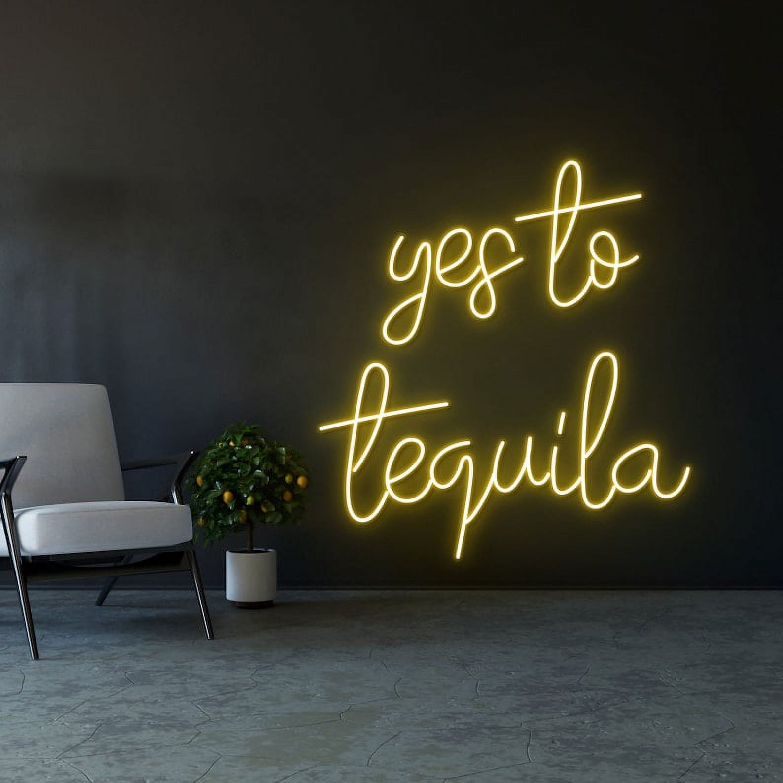 Handmadetneonsign Yes To Tequila Neon Signs, Yes To Tequila LED Lights ...