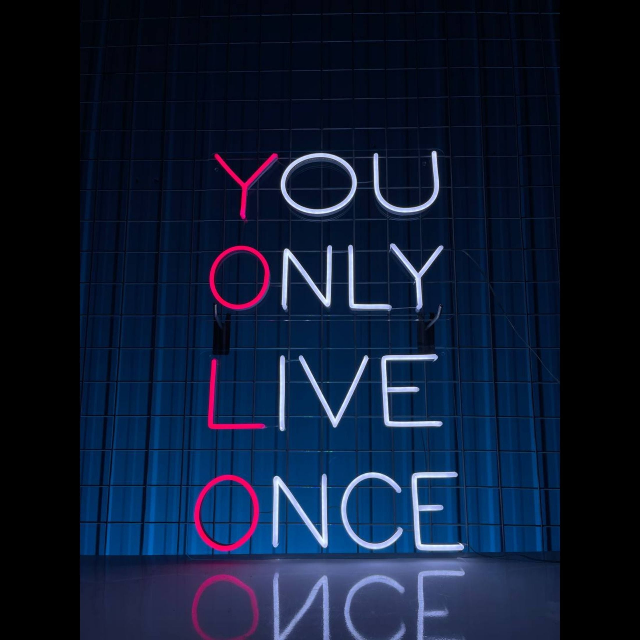 Handmadetneonsign You Only Live One Neon Sign, Quote Wall Art Decor ...